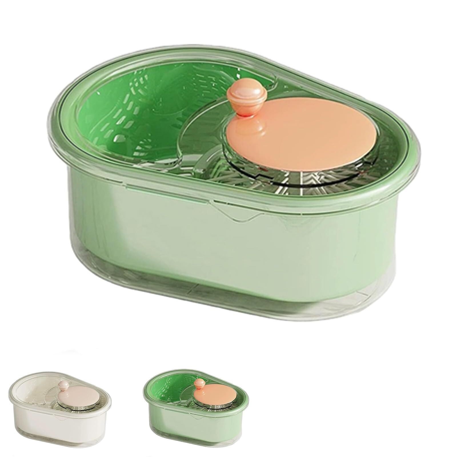 Fruit Cleaner Spinner, Portable Fruit Scrubber With Lid,Fruit And ...