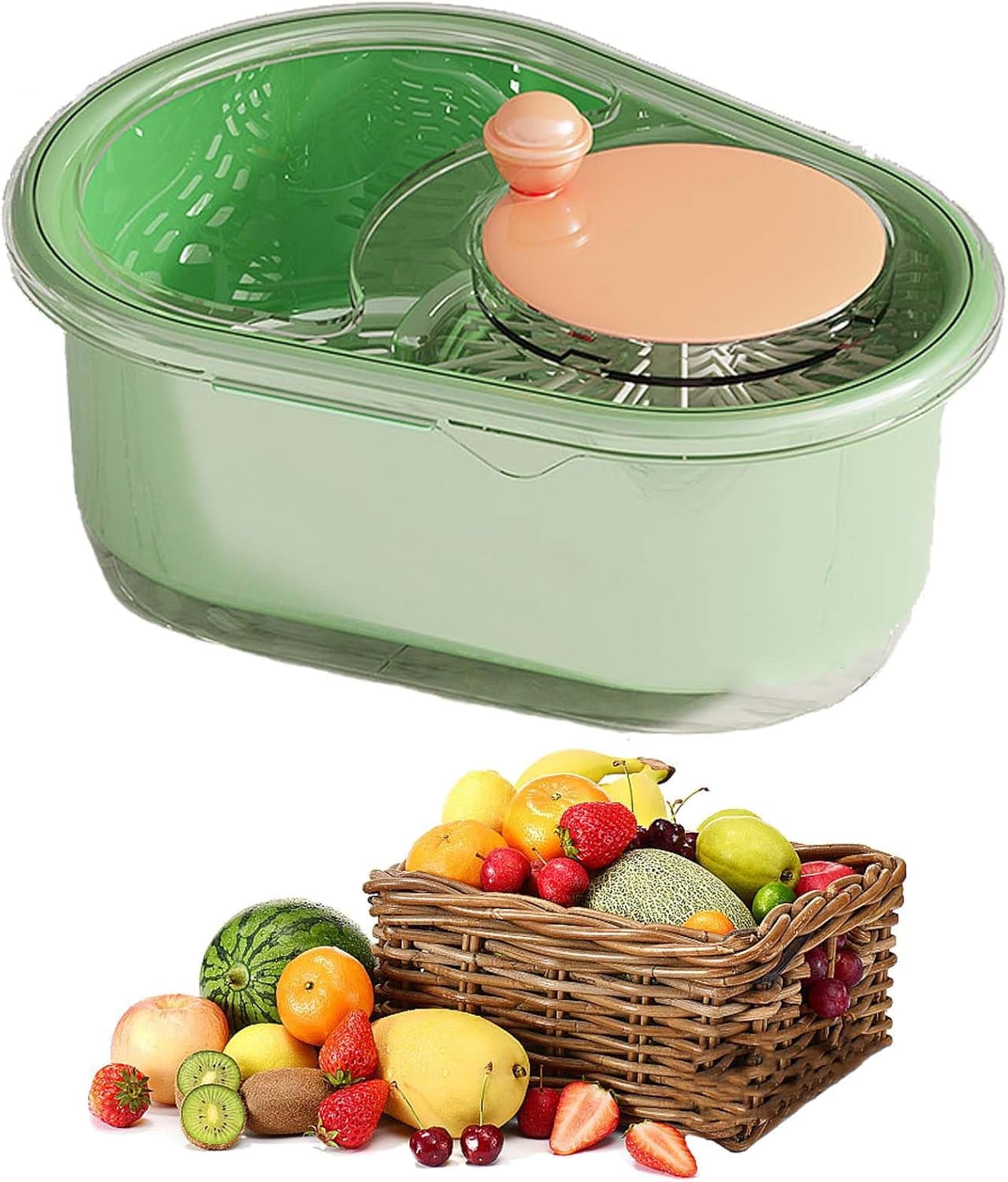 Fruit Cleaner Spinner, Fruit Washer Spinner Bowl, Fruit Spinner And ...