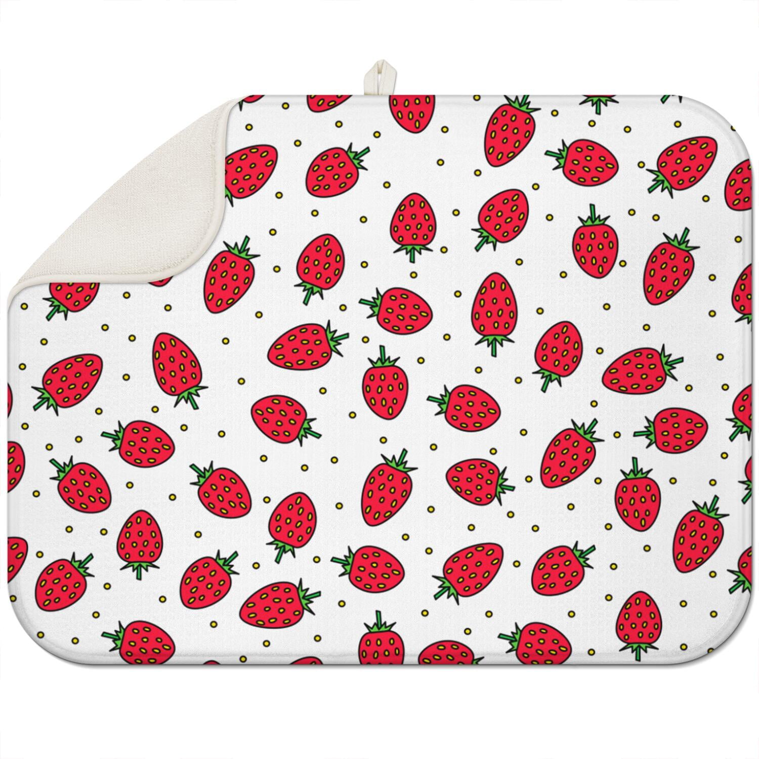 Fruit Coffee Mat – Absorbent Microfiber Spill Mat Featuring I Love ...