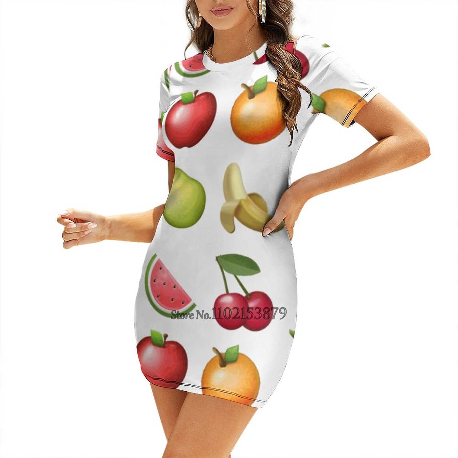 Fruit Collection Sticker Pack Back Lacing Backless Dress Square Neck ...
