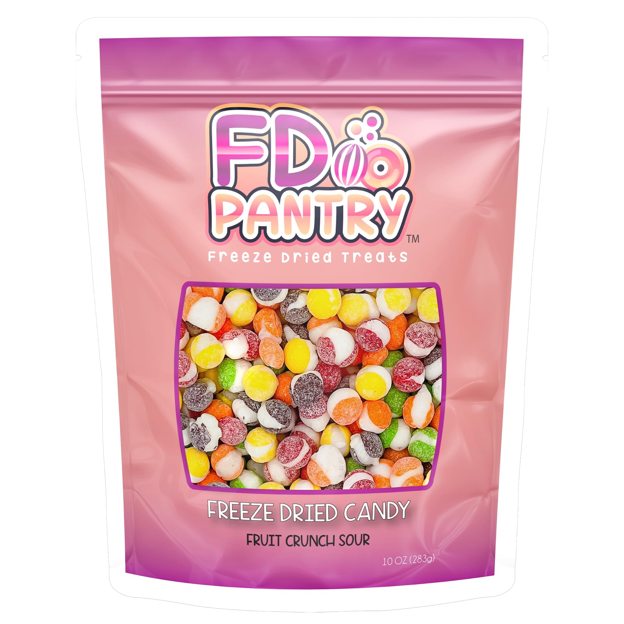 Fruit Crunch Sour Freeze KEF28 Dried Candy 10oz, Assorted Sour Freeze ...