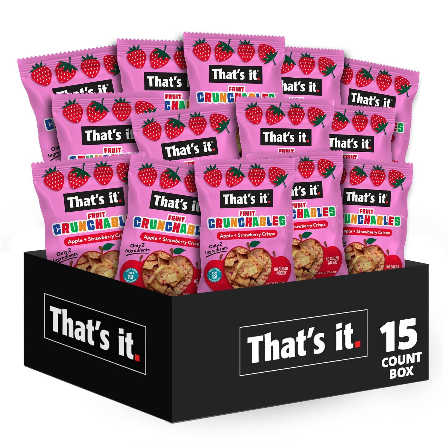 Fruit Crunchables (15 Pack) Apple Crisps healthy snacks for kids, Plant ...