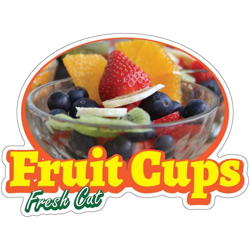Fruit Cups 16" Decal Concession Stand Food Truck Sticker - Walmart.com