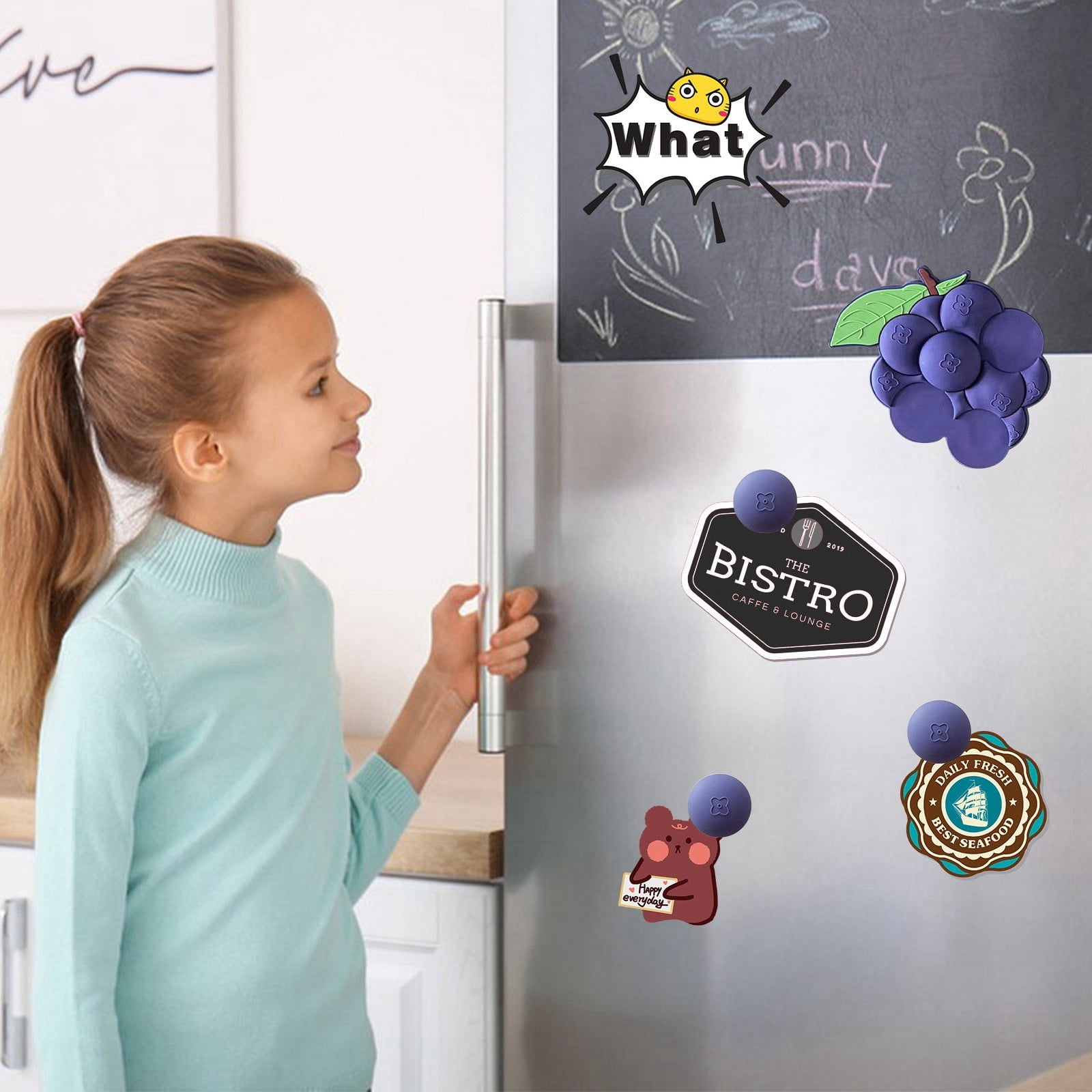 Fruit Cute Fridge Grapes Fridge Locker Blueberry Whiteboard - Walmart.com
