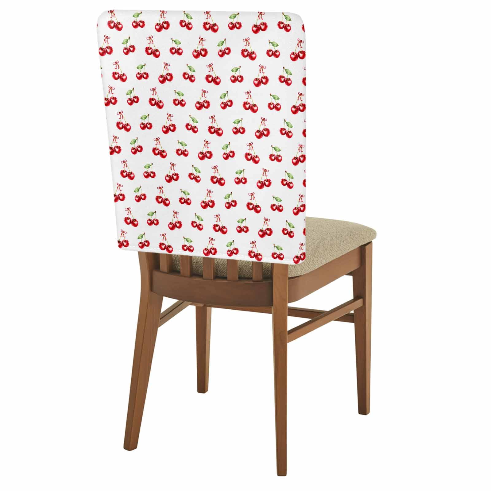 Fruit Design Chair Back Covers Set of 1, Cherry Berry Fruit Summer ...