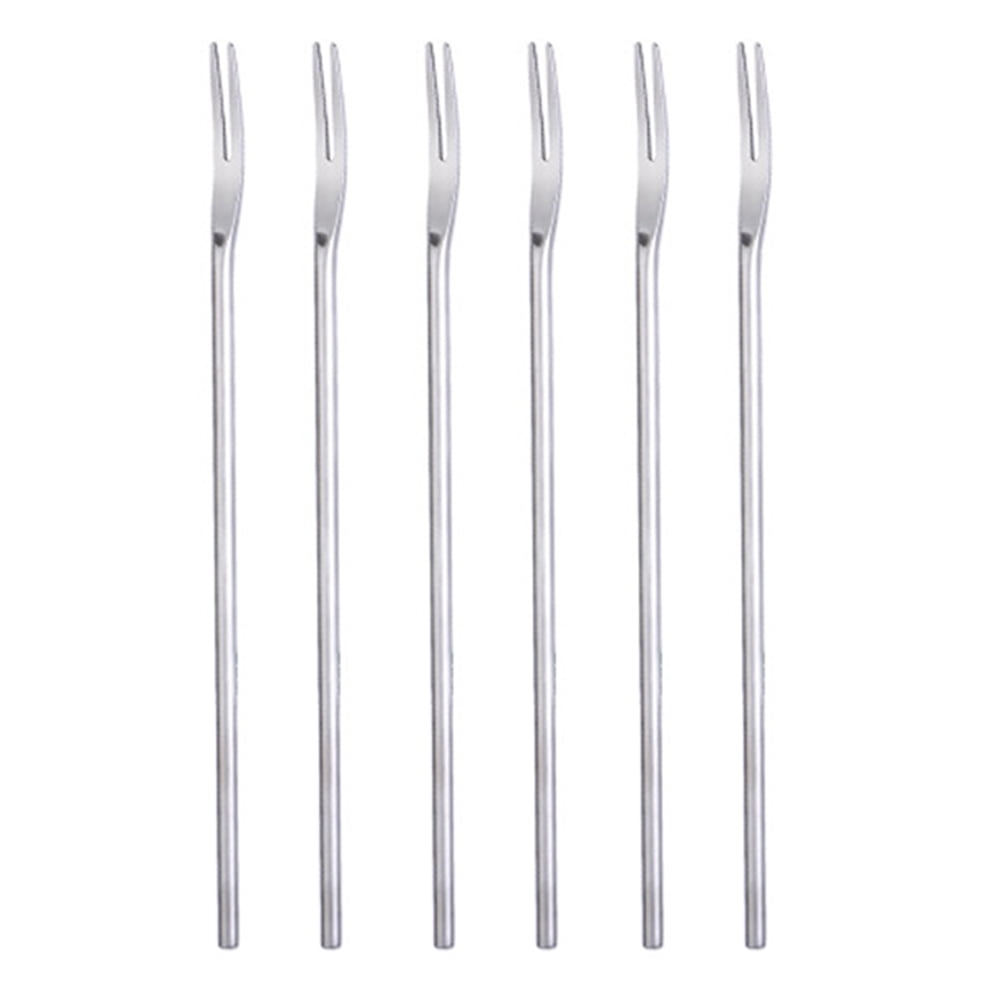 Fruit Dessert Forks Stainless Stee 11.8 Inch ，cocktail forks appetizer ...