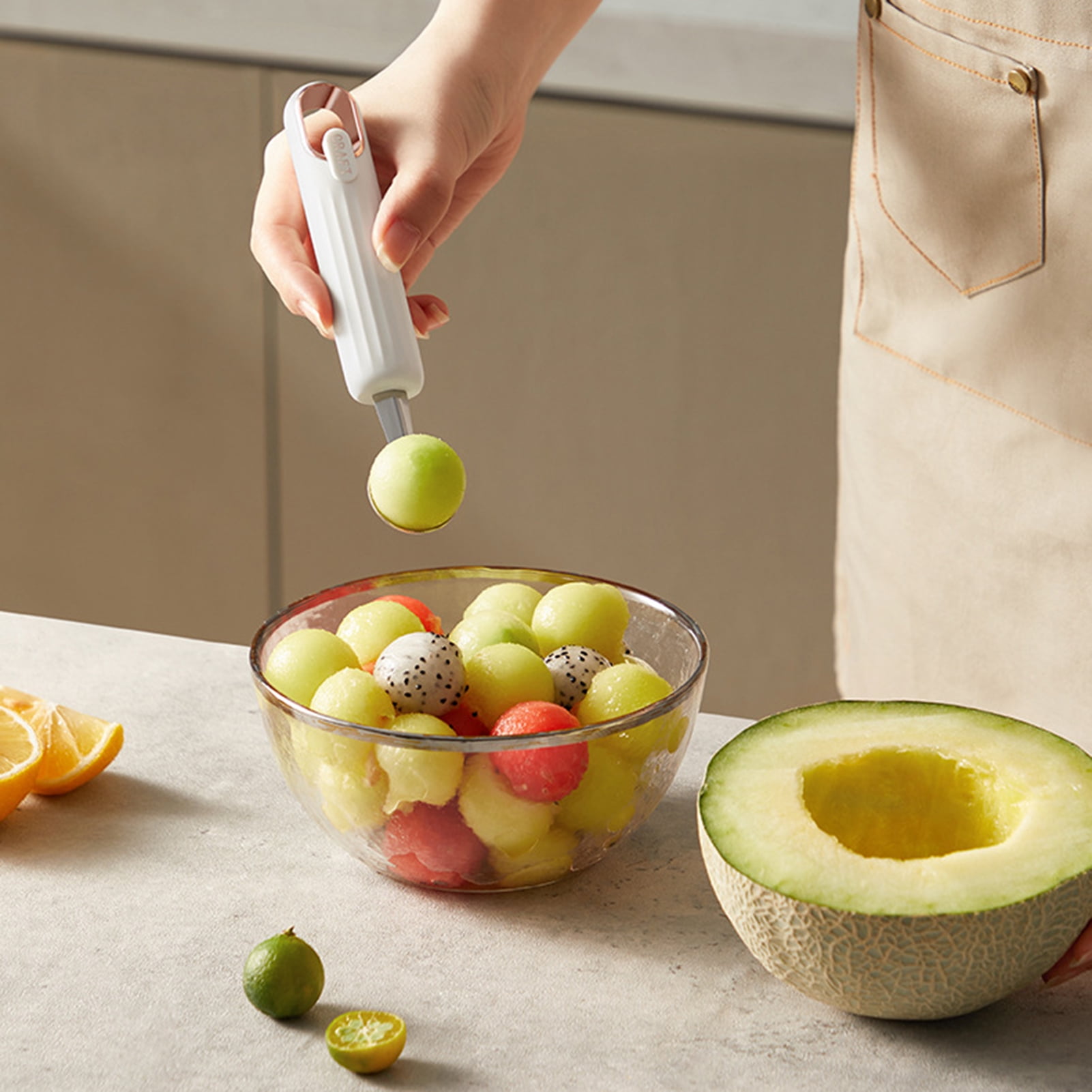 Fruit Digger Scoop - Ice Cream Scoop, Hanging Hole Design Comfortable ...