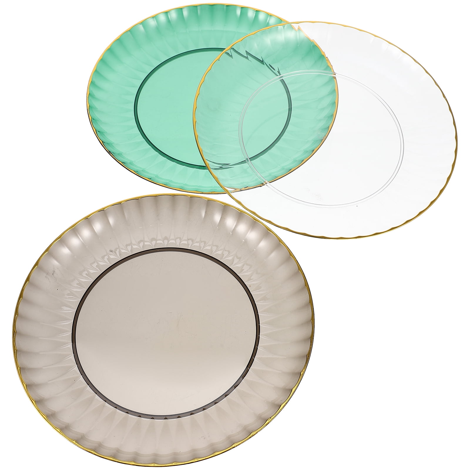 Fruit Dish Practical Serving Pudding 3 Pcs Light Luxury The Pet Cake ...