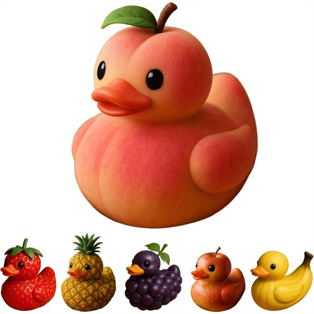 Fruit Duck Figurines Playful & Charming Decor, Funny Banana Duck Statue ...