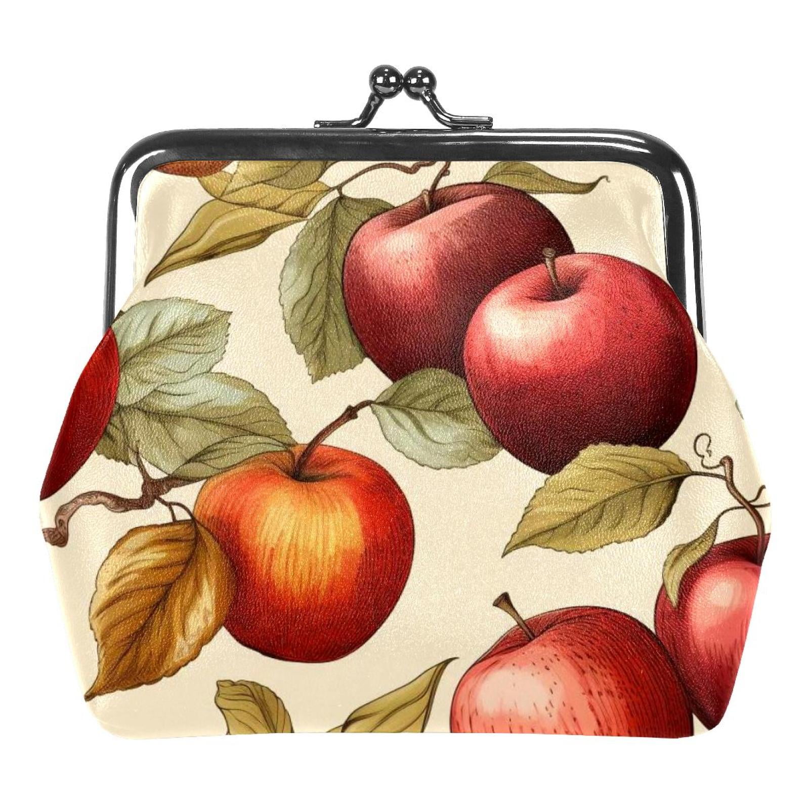 Fruit Durable 0.7 Microfiber Coin Purse with Zinc Alloy Jaws, 4.3x4.7 ...