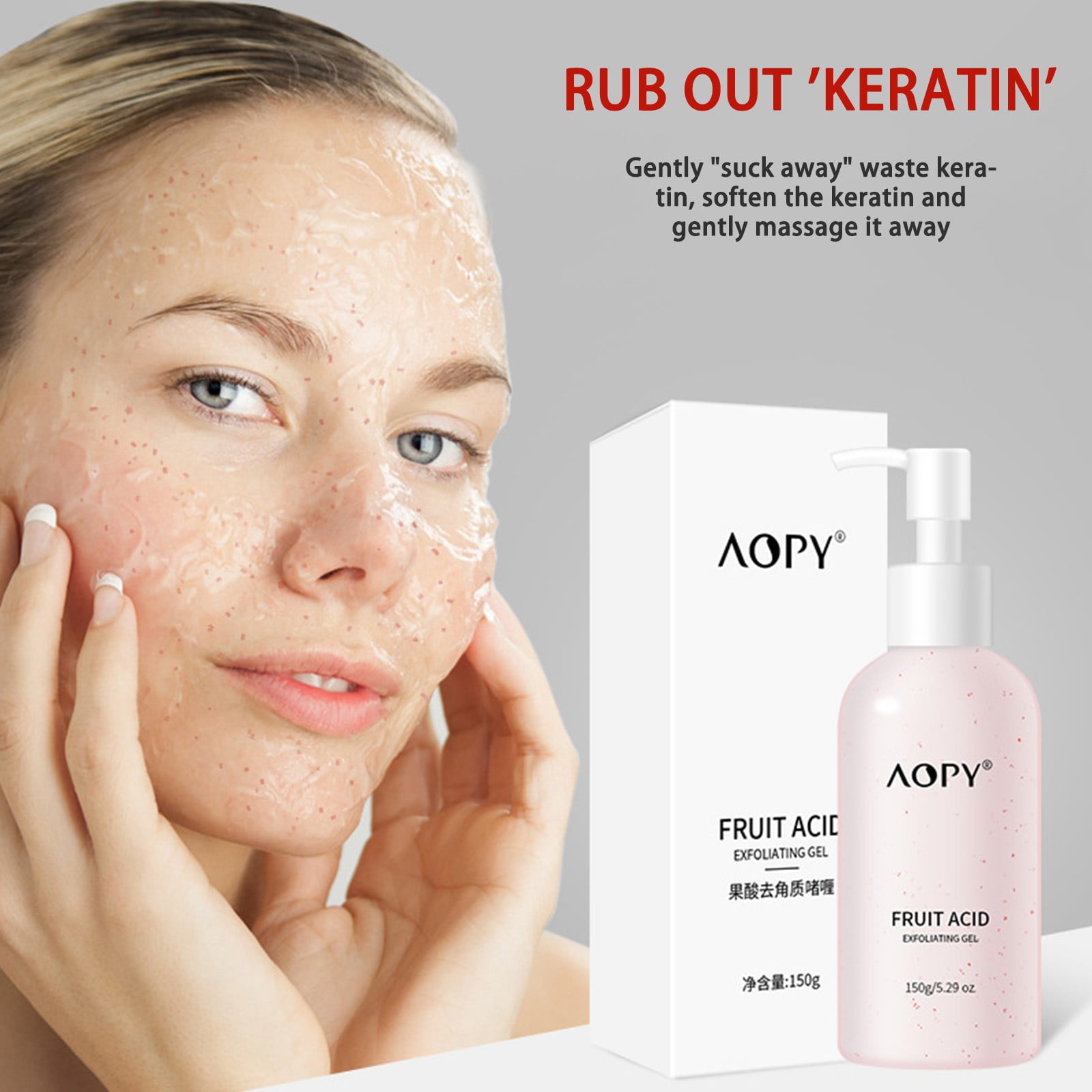 Fruit Exfoliating Facial Gel Deep Cleansing, Exfoliation, Skin ...