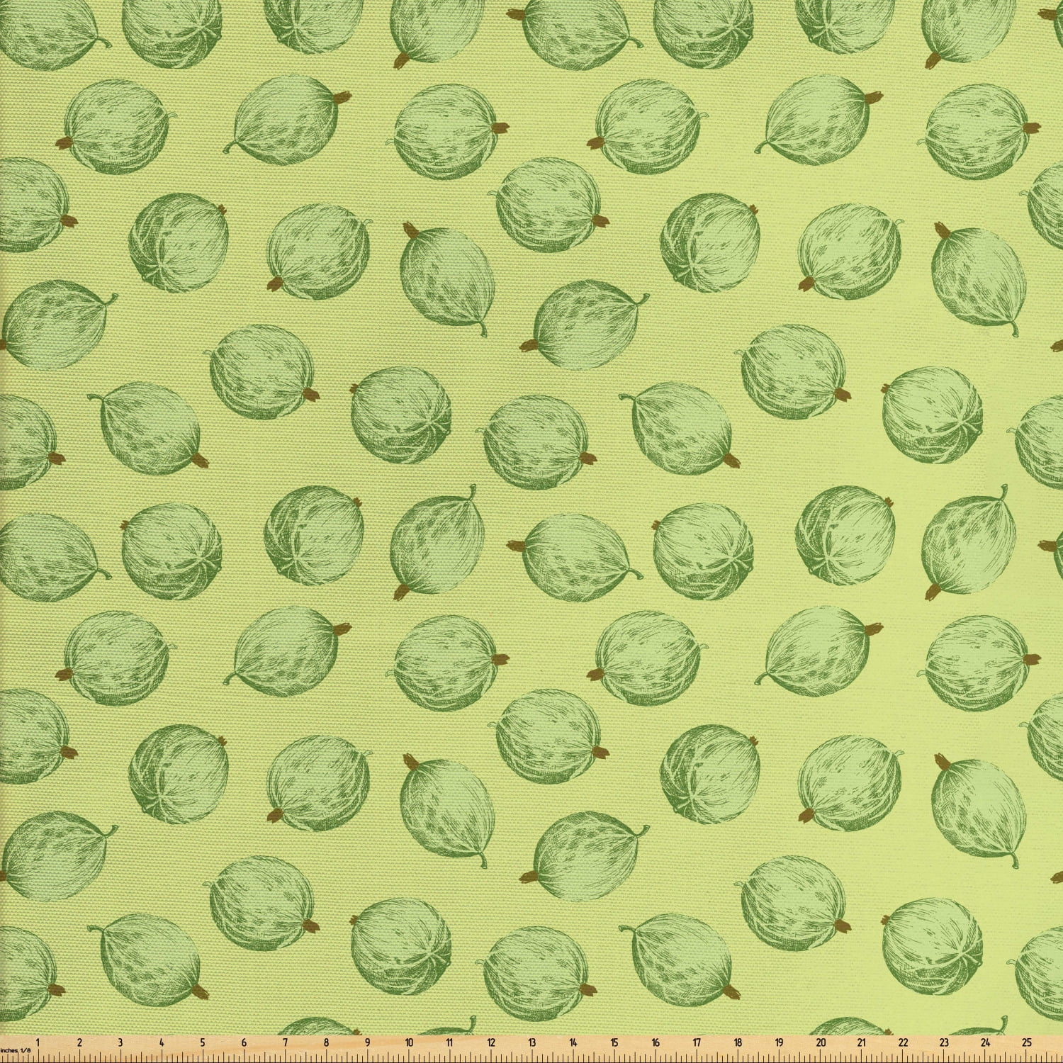 Ambesonne Fruit Fabric by the Yard Upholstery, Tasty Exotic ...