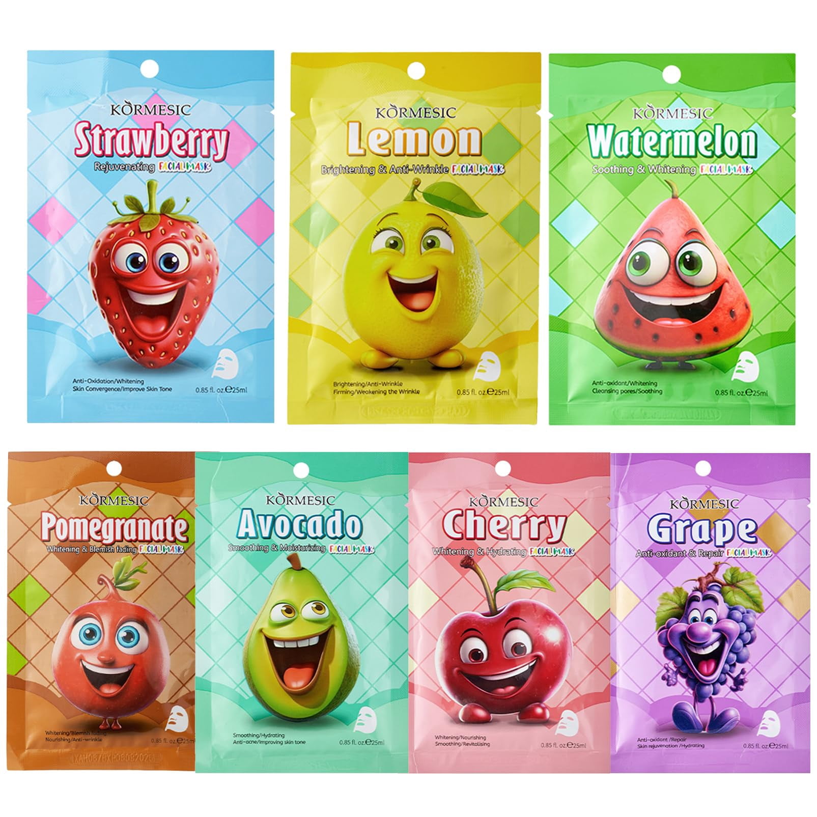 Fruit Face Mask, Facial Mask HYZ01 for Kids, Face Masks Skincare Set ...
