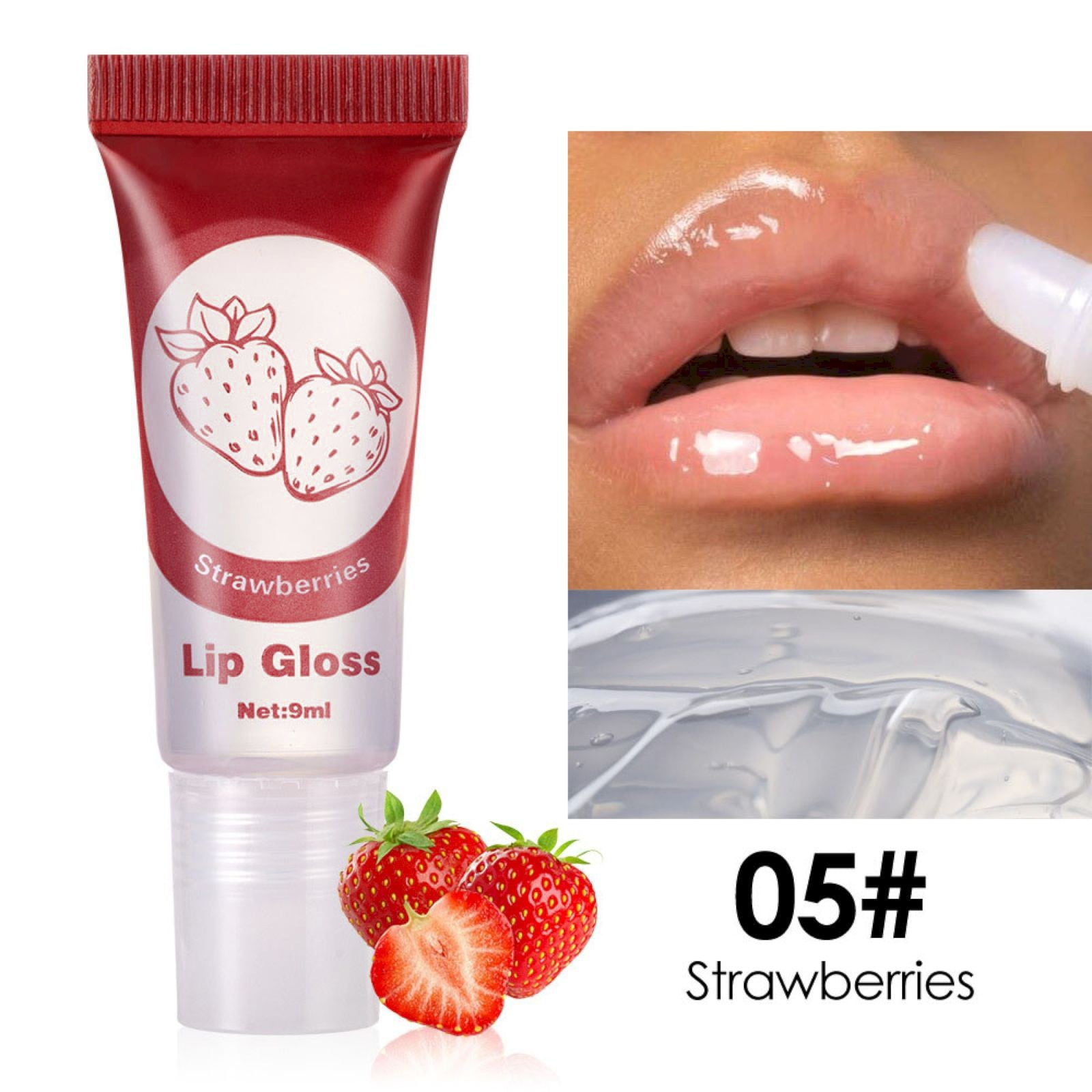 Fruit Flavored Lip Gloss Set Long Lasting Moisturizing Nourishing ...