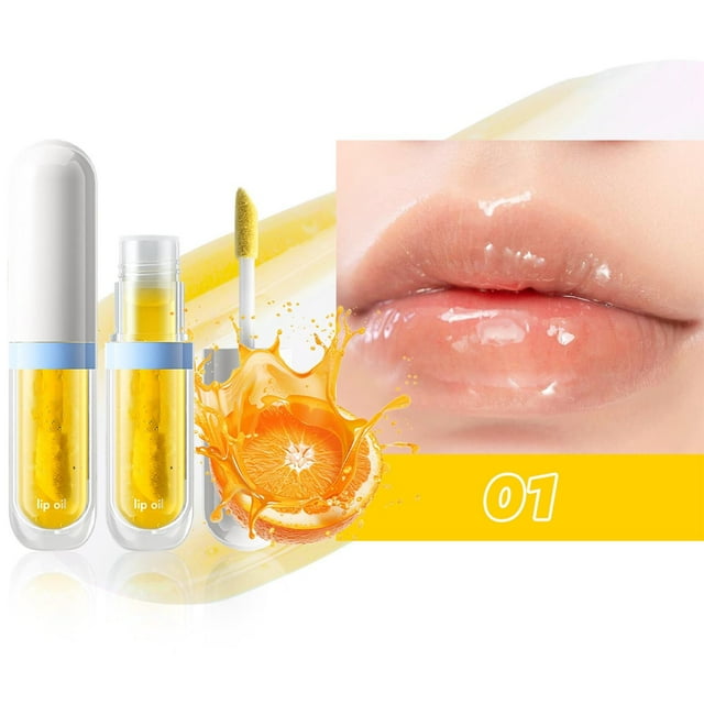 Fruit Flavored Lip Oil, Summer Lip Gloss, Dopamine Color Lip Shine ...