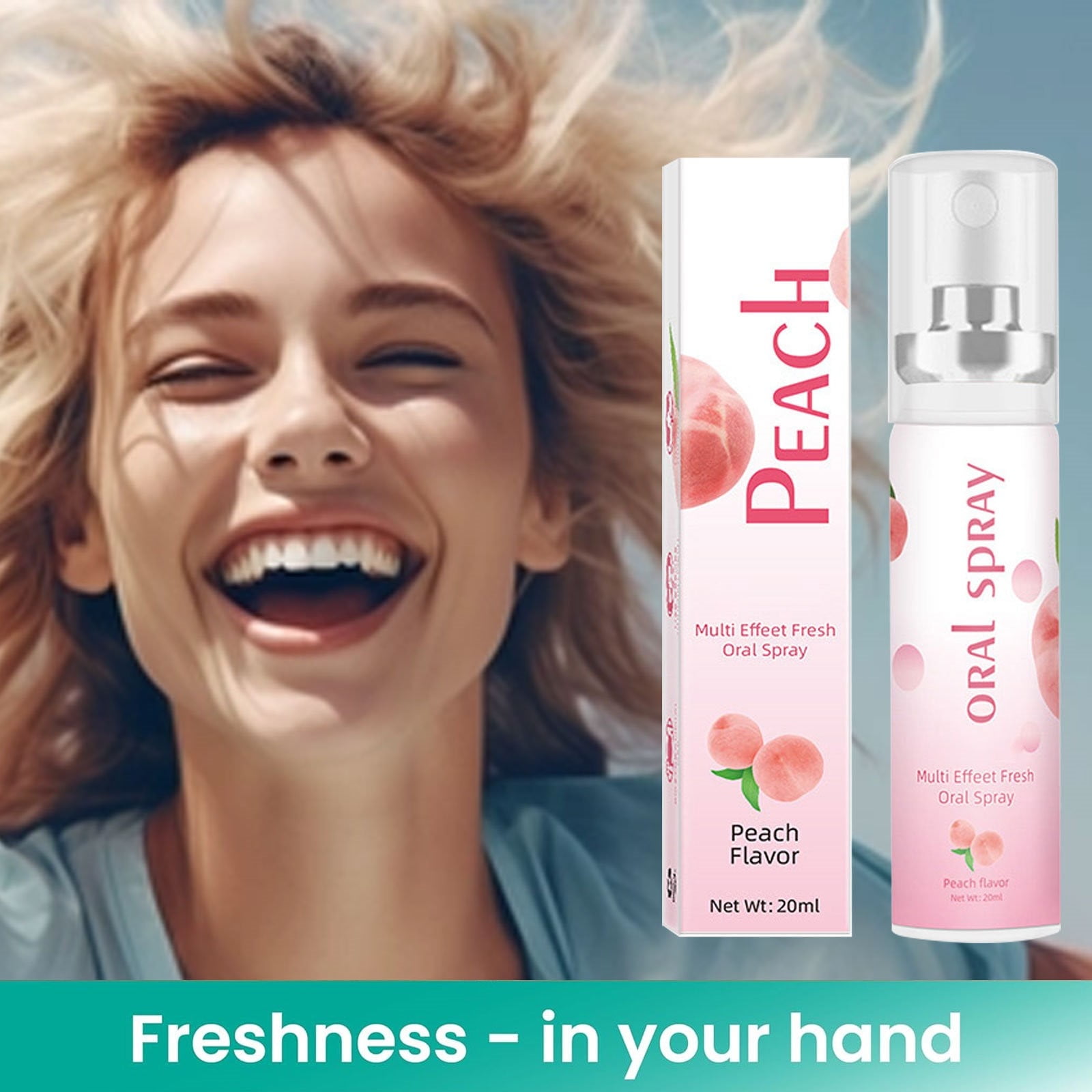 Fruit Flavored Oral Spray Mouth Spray Fresh Breath Compact Portable