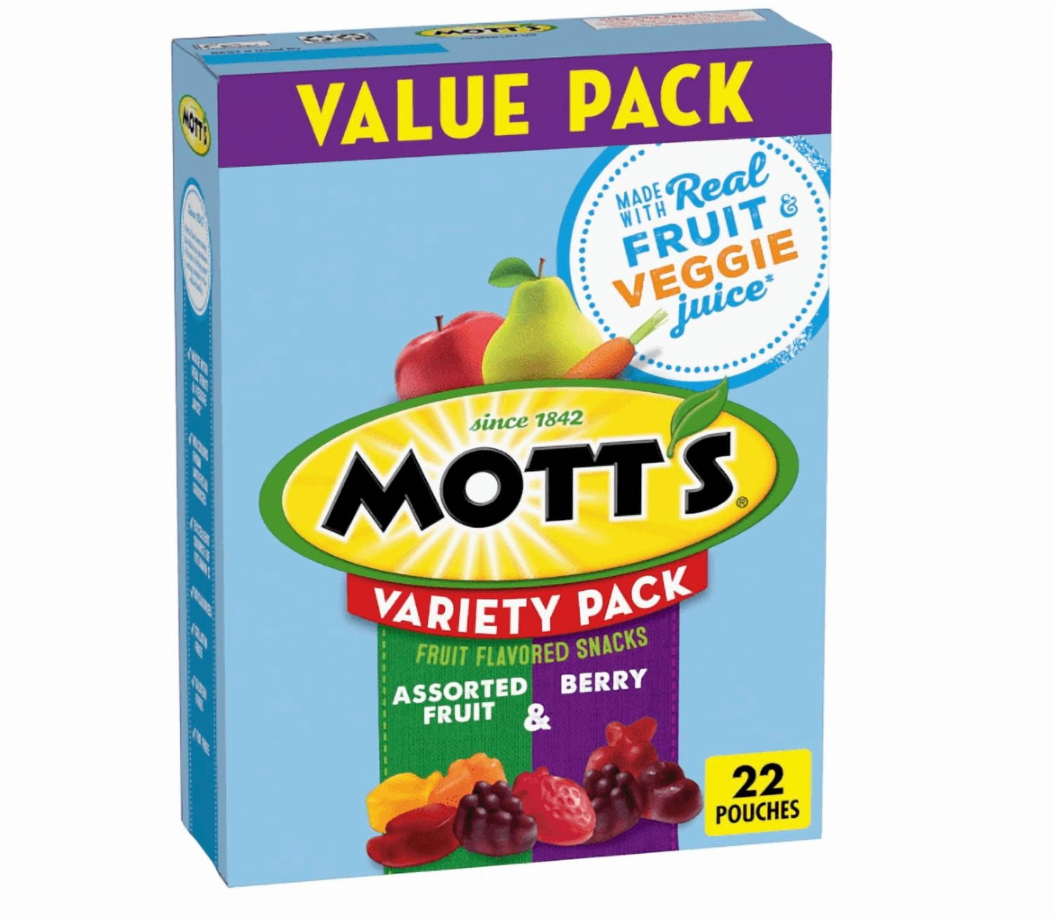 Fruit Flavored Snacks, Berry and Assorted Fruit, Gluten Free Snack ...
