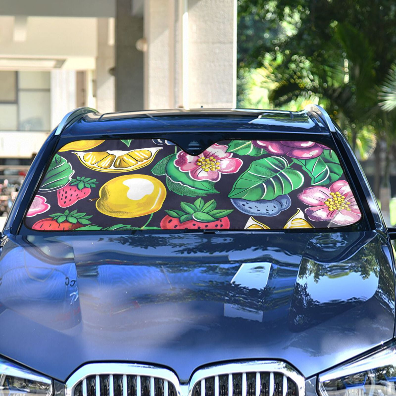Fruit Flowers Leaves Automotive Front Car Windshield Sun Shade ...