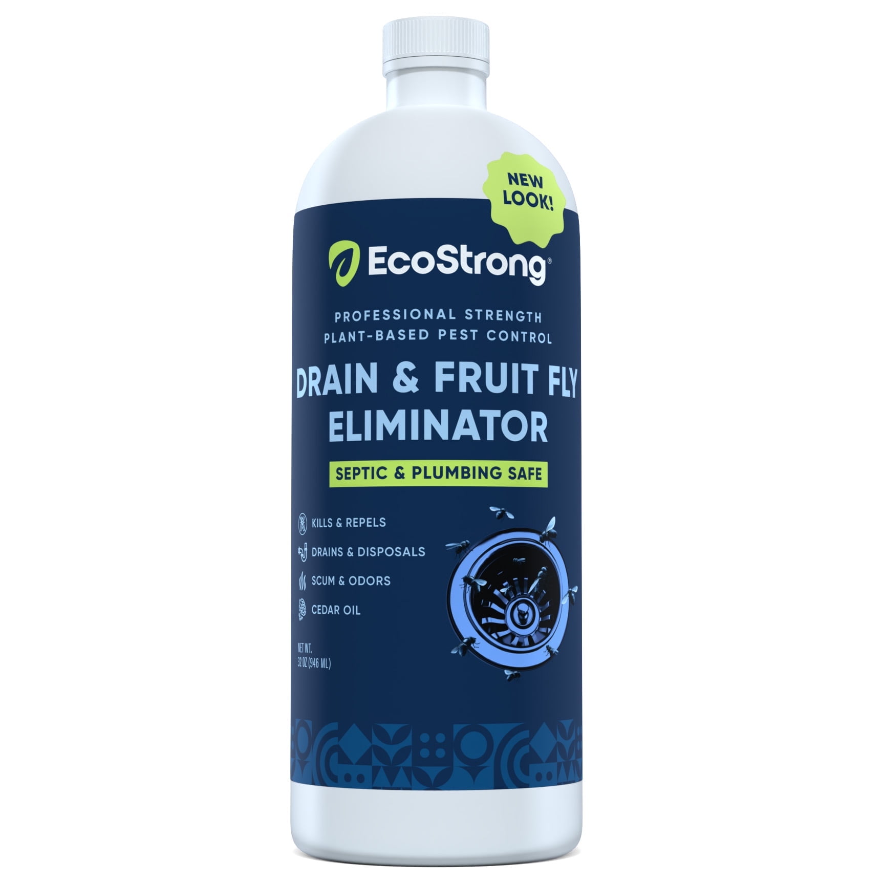 EcoStrong Safe Kitchen Fruit Fly and Drain Fly Eliminator, Kills Gnats ...