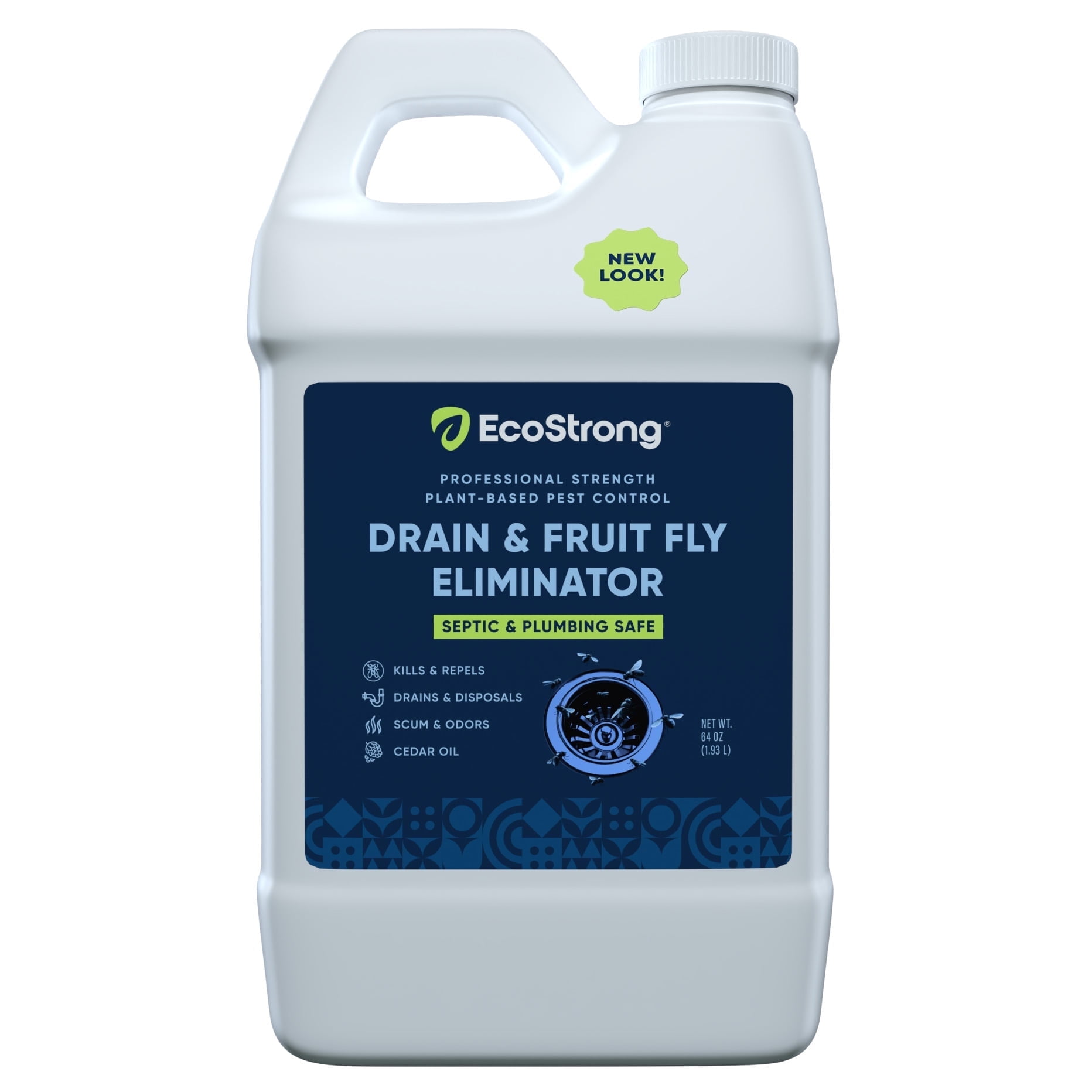 EcoStrong Fruit Fly Drain Treatment Gel, Eliminate Drain Flies & Sewer ...