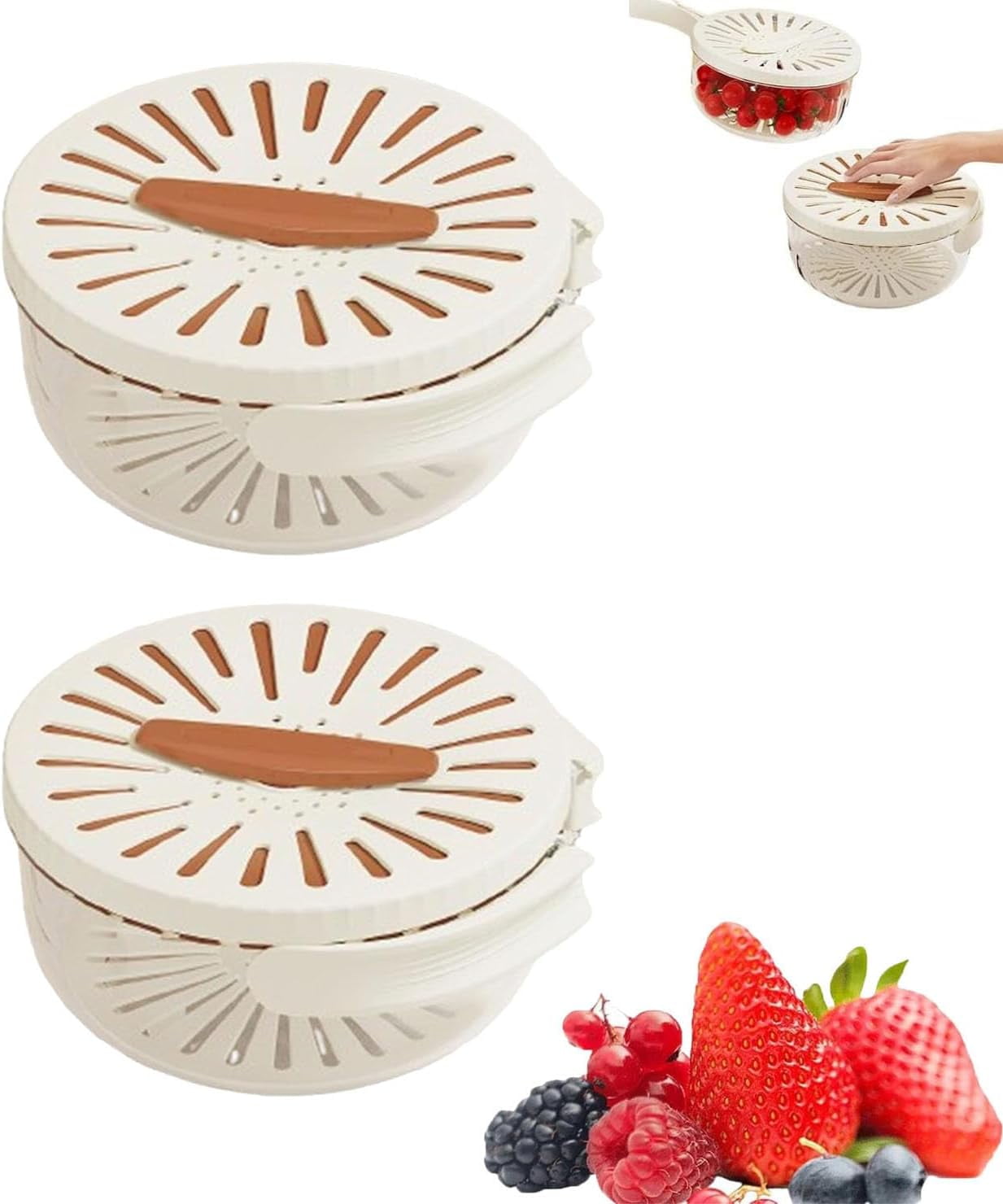 Fruit Fly Proof Bowl for Easy Cleaning, Fruit Fly Proof Bowl with Mesh ...