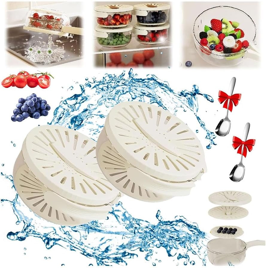 Fruit Fly Proof Bowl with Mesh Basket For Easy Cleaning, Fly Proof ...