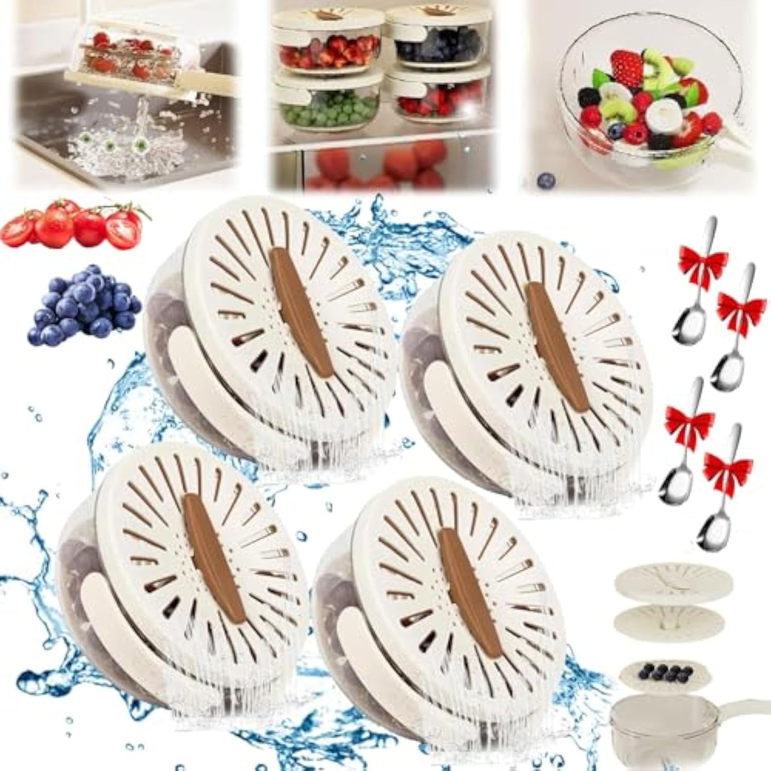 Fruit Fly Proof Bowl with Mesh Basket For Easy Cleaning, Fly Proof ...