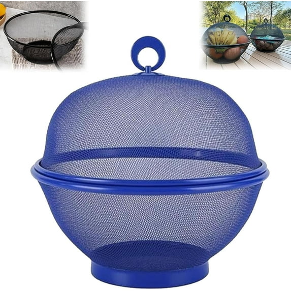 Fruit Fly Proof Fruit Bowl, Mesh Fruit Basket with Lid, Fruit Cover ...