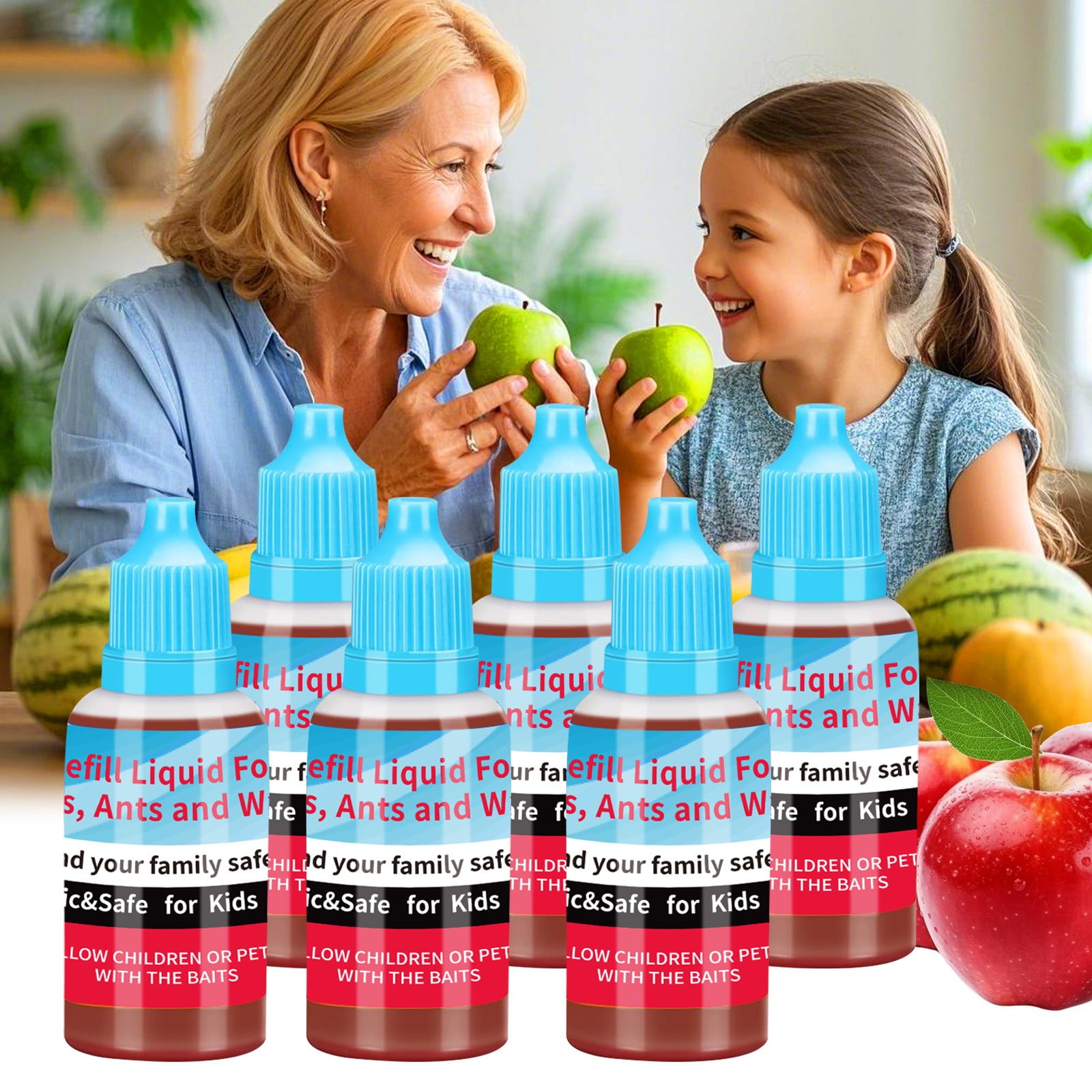 Fruit Fly Trap Refill Liquid, Honey Bee Pest Trap Liquid (20ml×12 ...