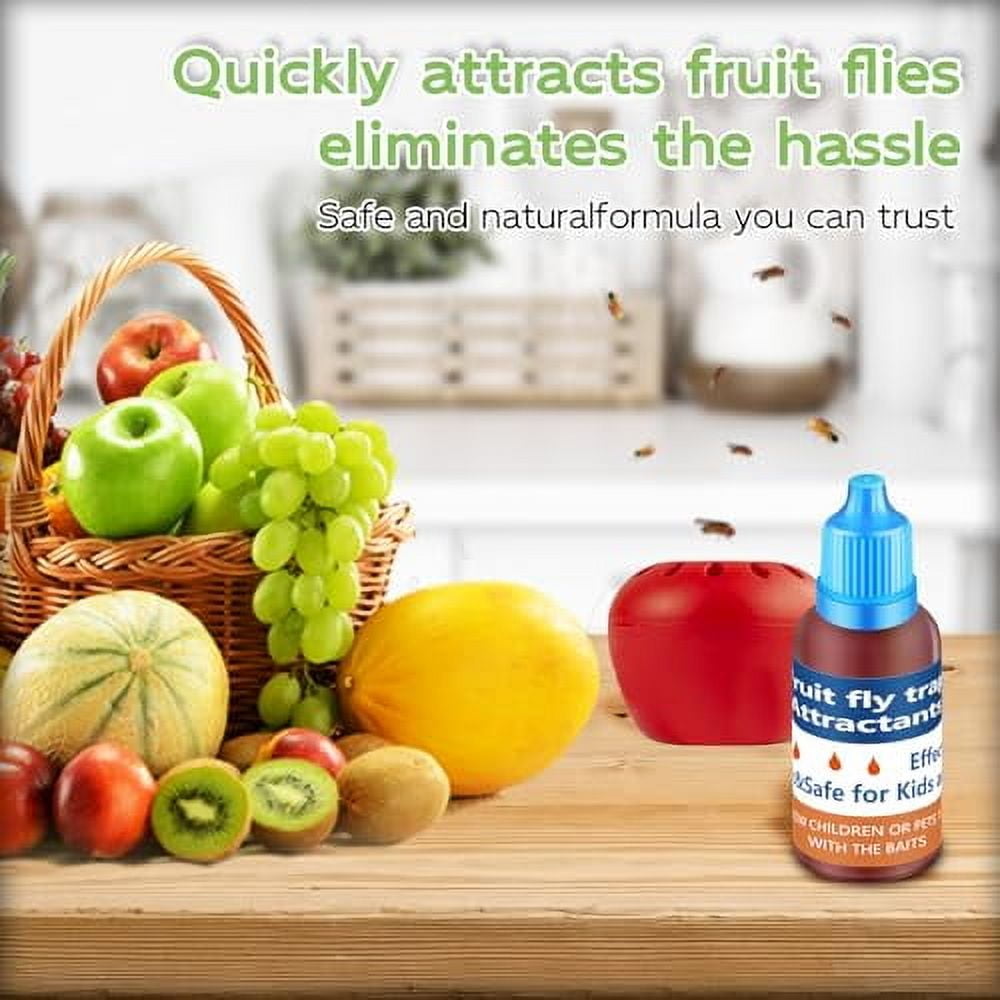 Fruit Fly Trap Refill Liquid Only, 2025 Upgrade Traps for Indoors ...