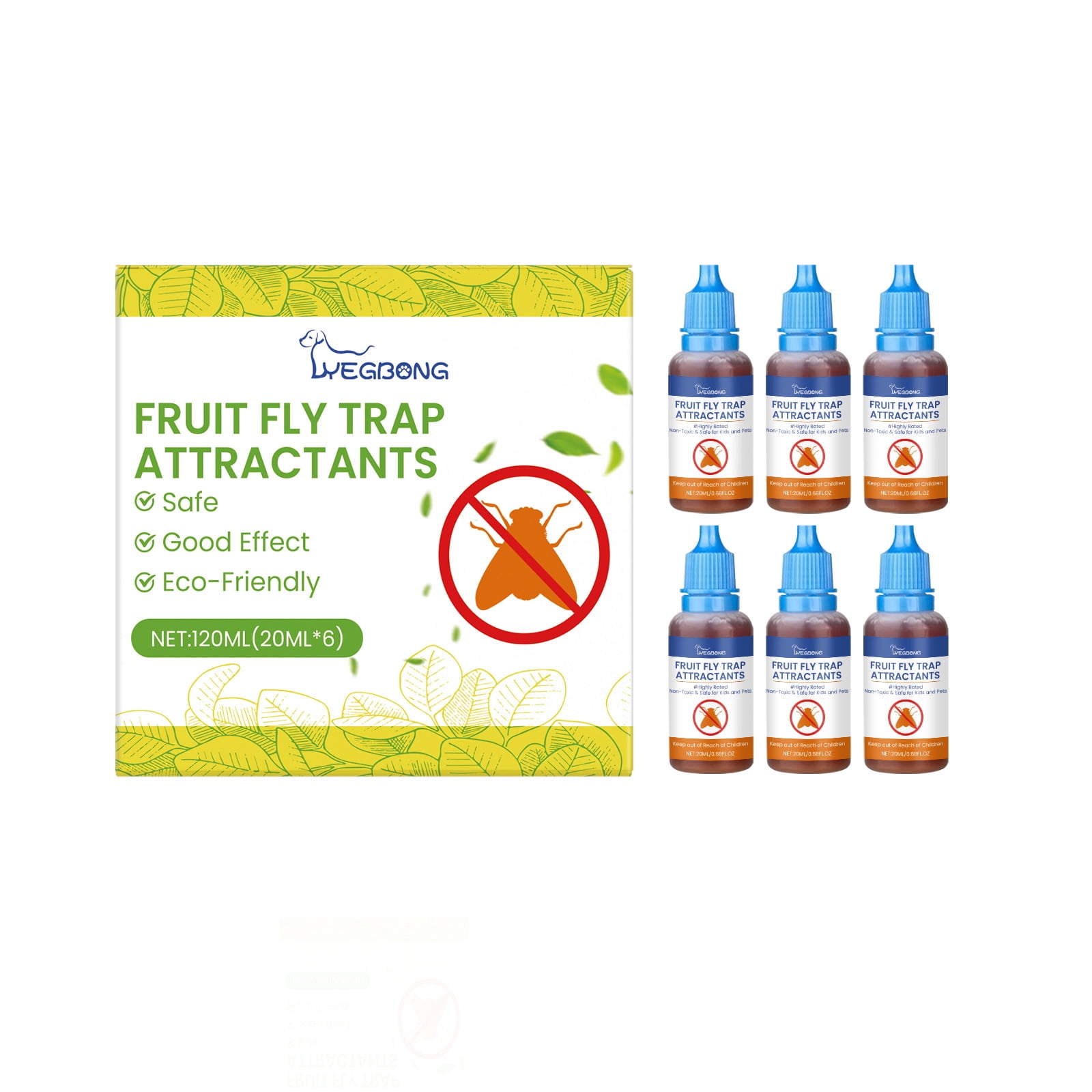 Fruit Fly Trap Refill Liquid – Powerful Attractant for Indoor Traps ...