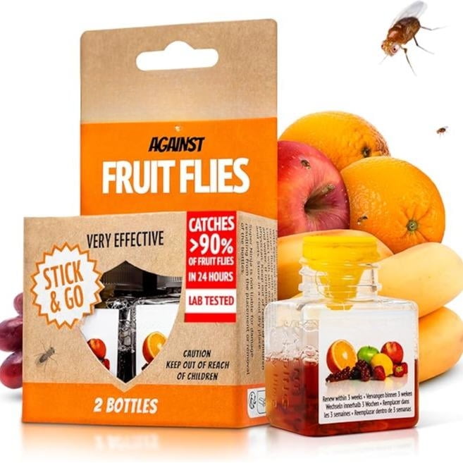 Fruit Fly Traps - Very Effective Catcher for Kitchen Counters & Trash ...