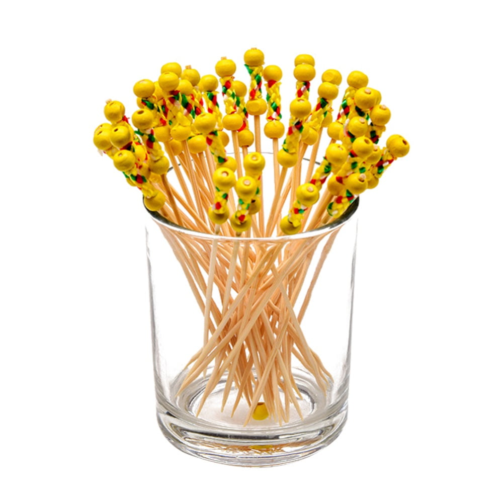Fruit Fork Fancy Toothpicks for Appetizers Fruit Stick Bamboo Stick ...