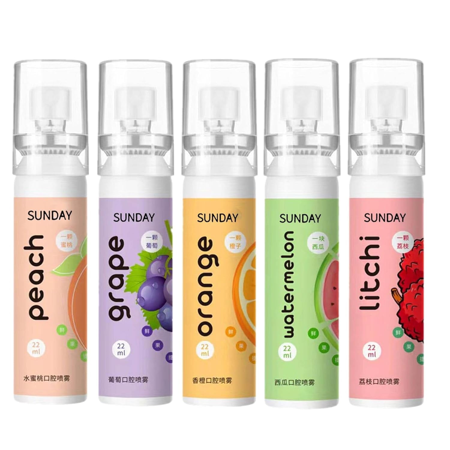 Fruit Fresh Breath Spray, Compact Portable Breath Freshener, Fruit-Flavored Oral Odor Care ...