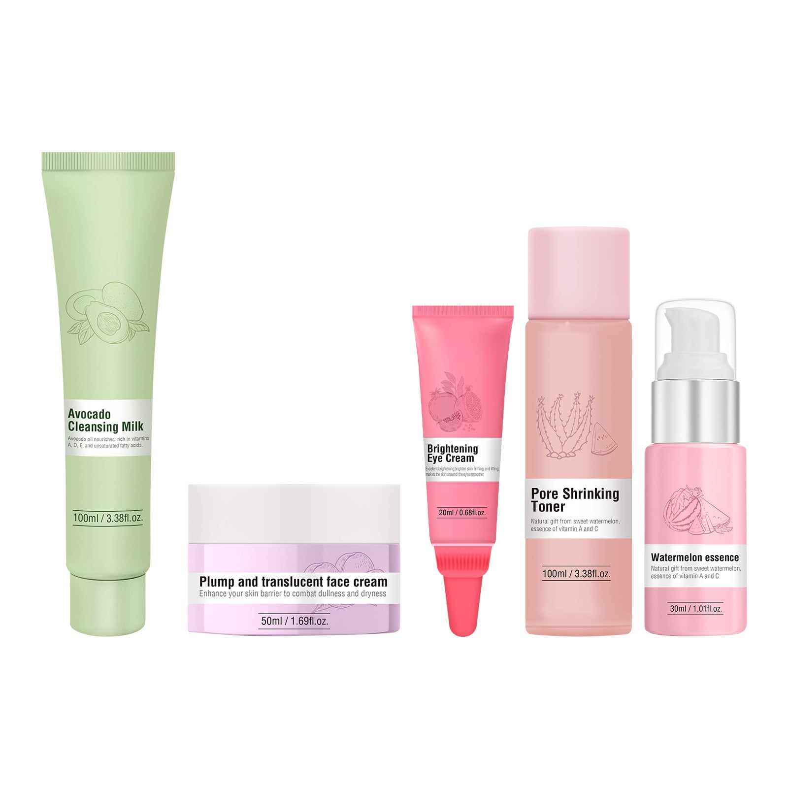 Fruit Fusion Set – Watermelon & Toner Cleanser Pomegranate Eye Grape ...