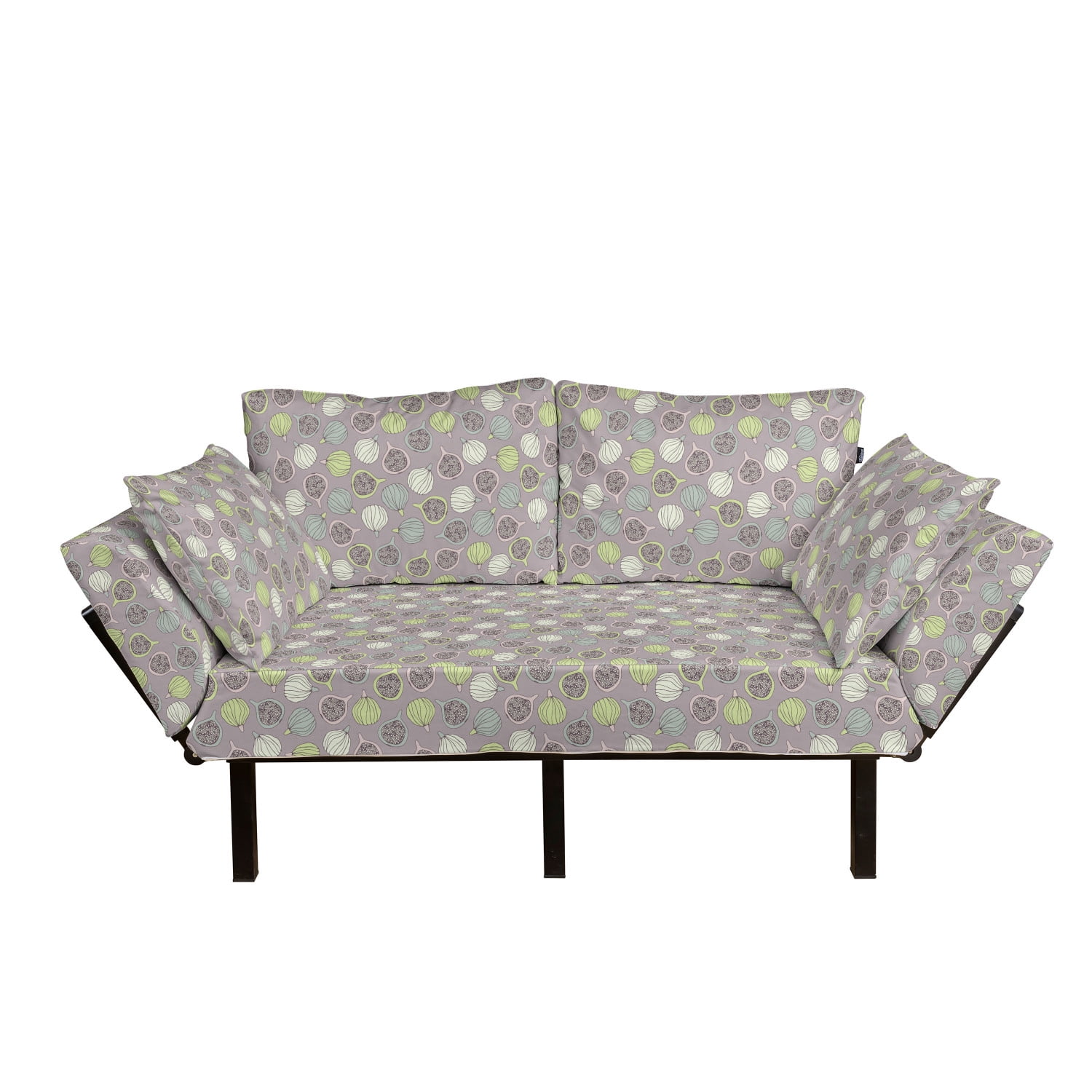 Fruit Futon Couch, Pastel Colored Composition of Sliced Figs with Tasty ...