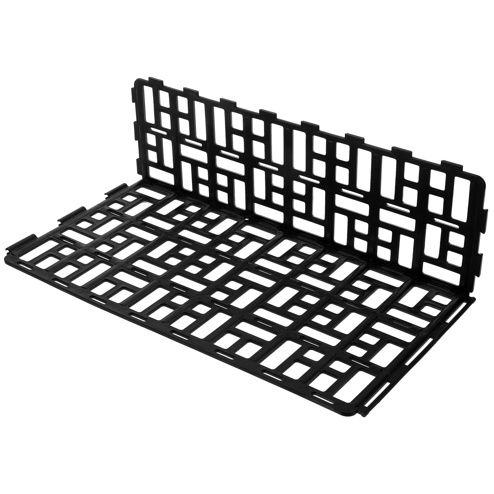 Fruit Guardrail Supermarket Shelf Organizer Reusable Rack Black ...