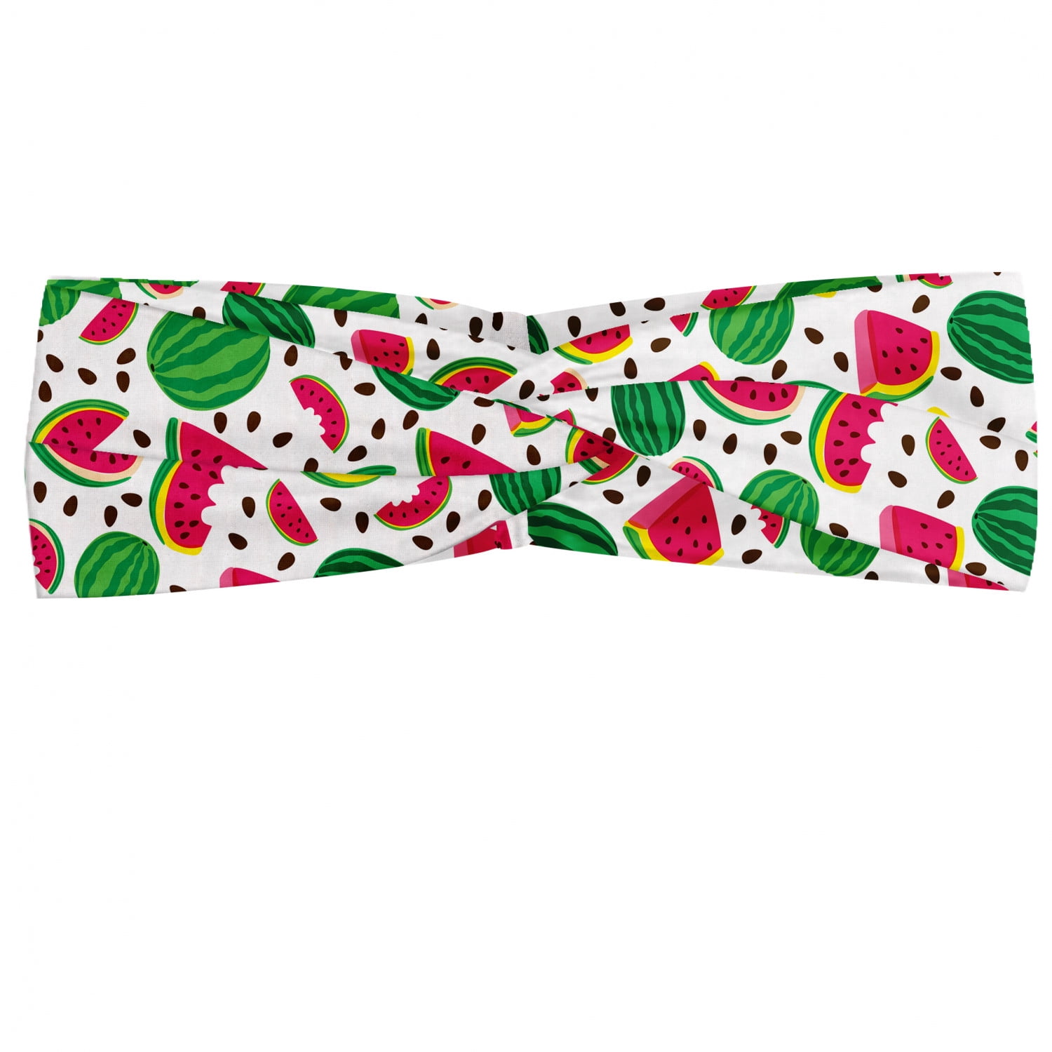 Fruit Headband, Pattern of Summer Themed Full and Half Watermelons ...