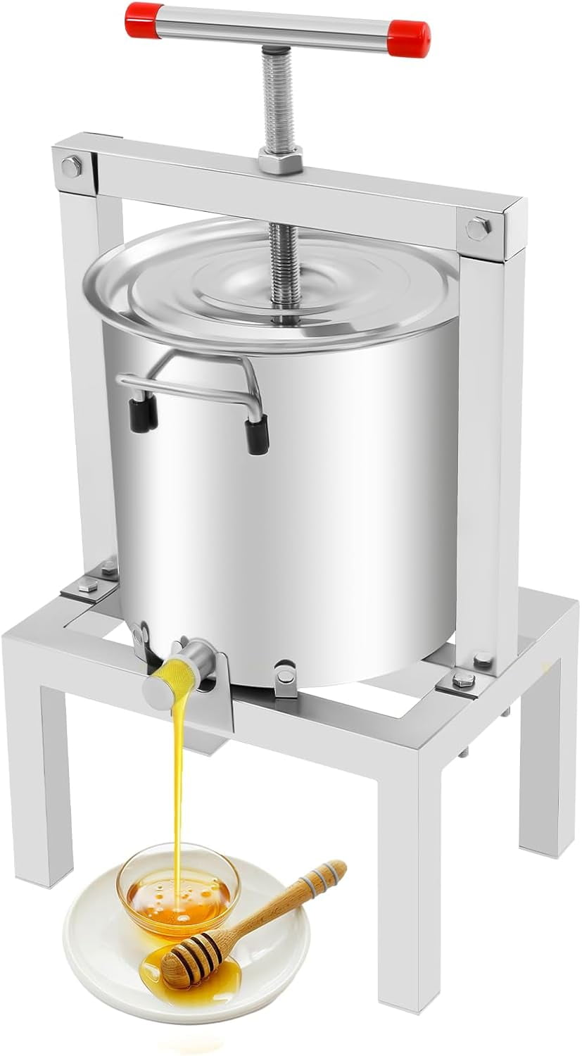 Fruit Honey Presser, 2.6Gal DIY Beeswax Extractor Stainless Steel ...