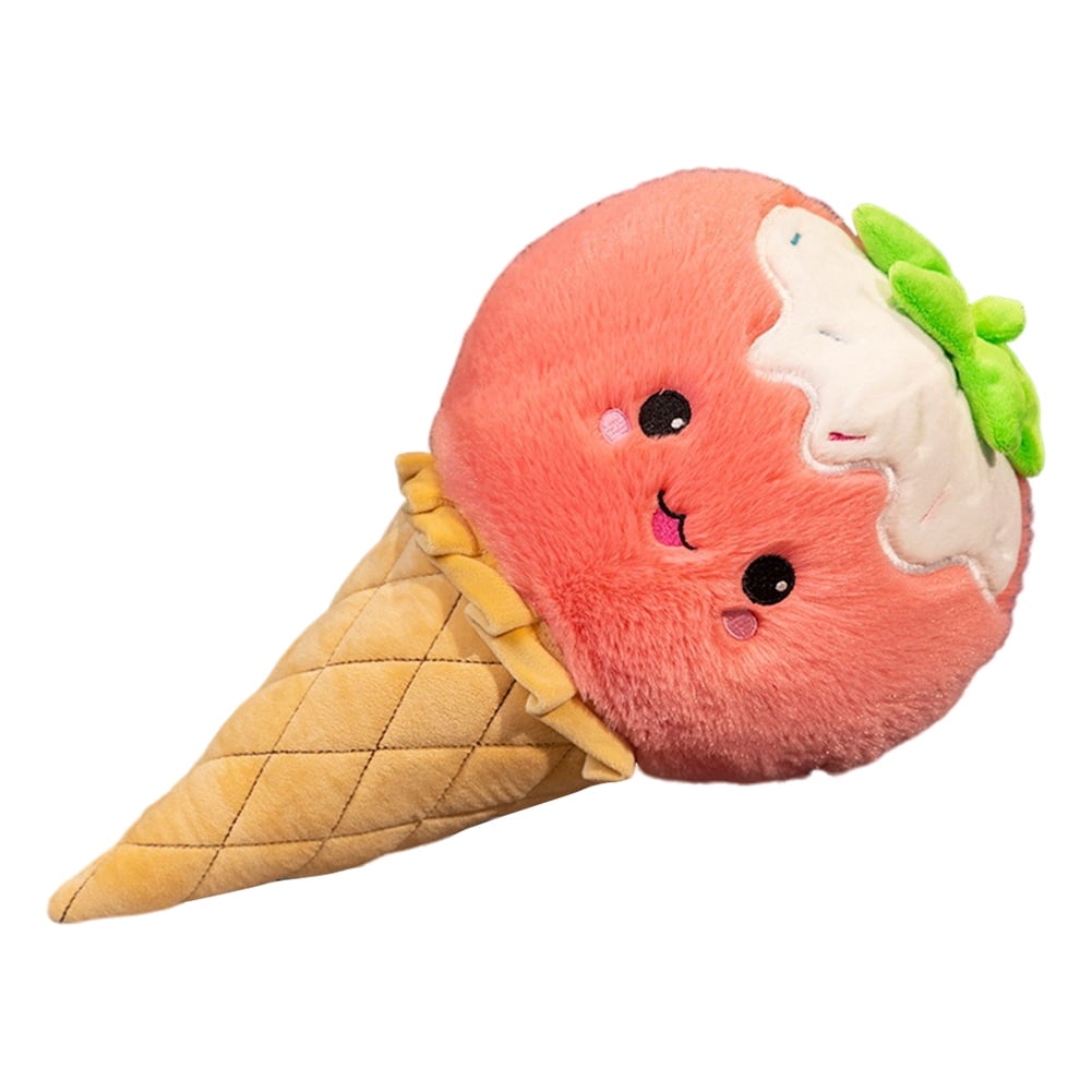 Fruit Ice Cream Plush Toy Children Performance Prop Ice Cream Cone ...