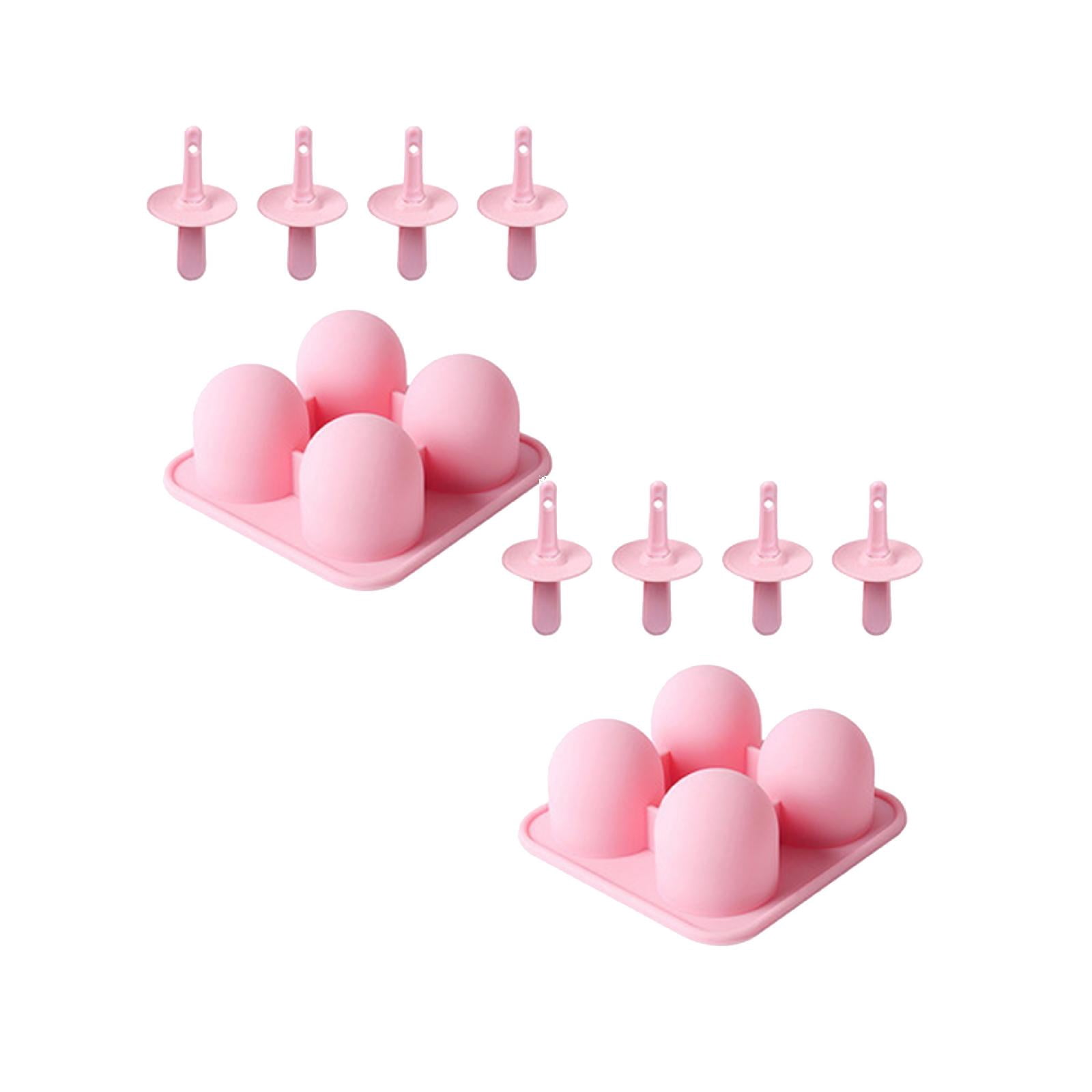 Fruit Ice Mold Popsicle Molds, 4 Reusable Ice Molds For Kids, Babies ...