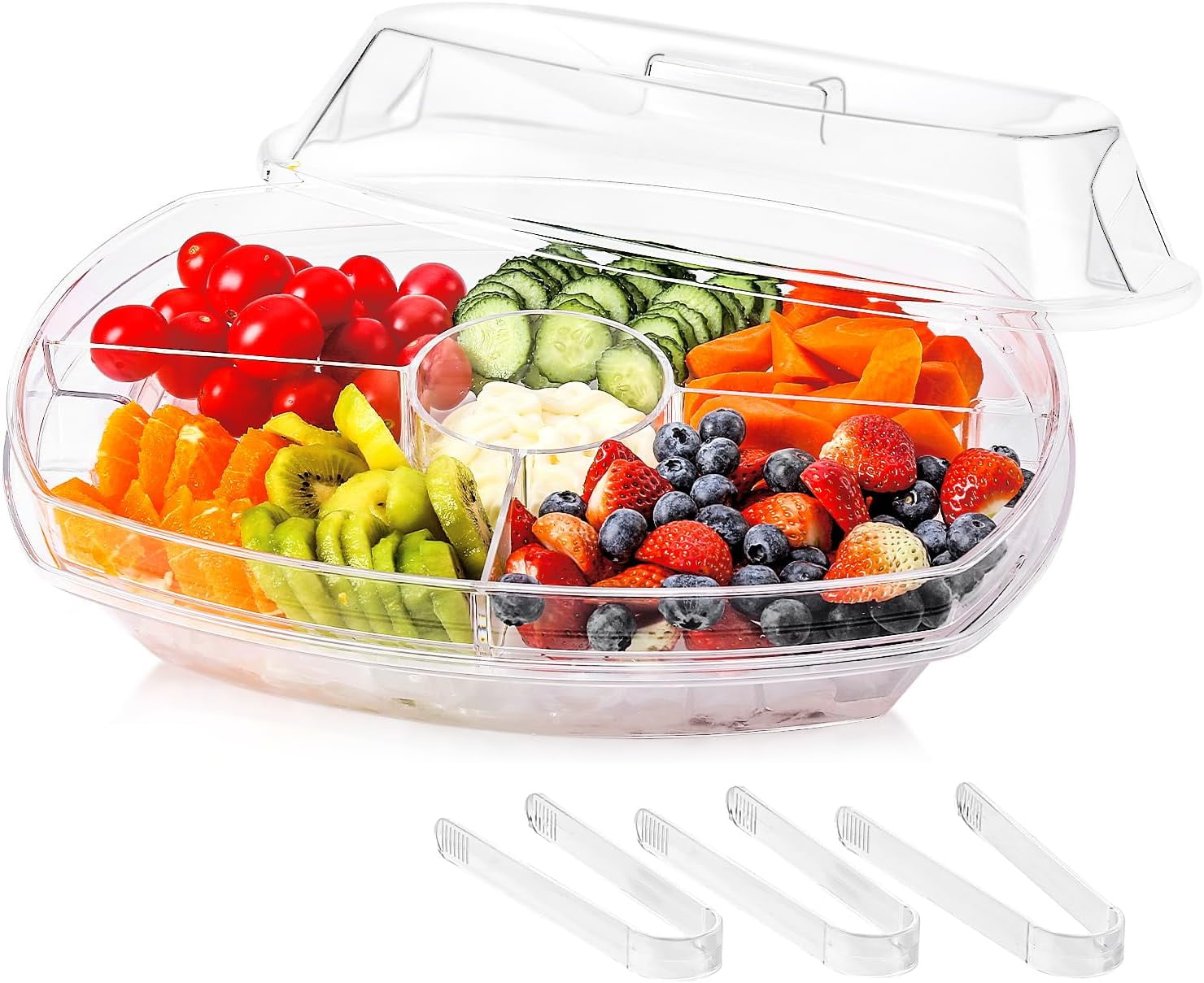 Fruit Ice Serving Tray, Chilled Veggie Tray, Shrimp Cocktail Serving ...