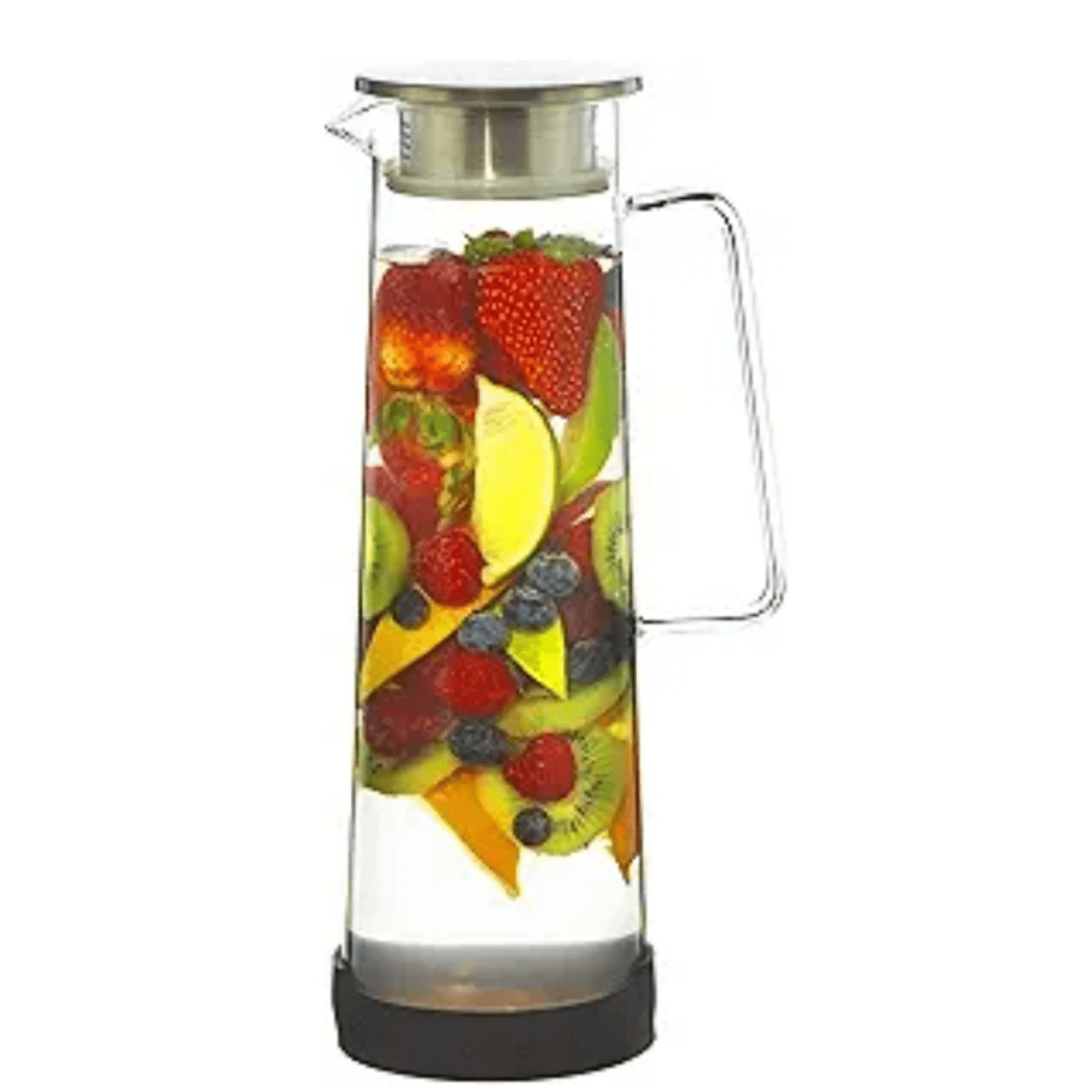 Fruit Infuser Water Pitcher - Glass Iced Tea Pitcher with Lid ...