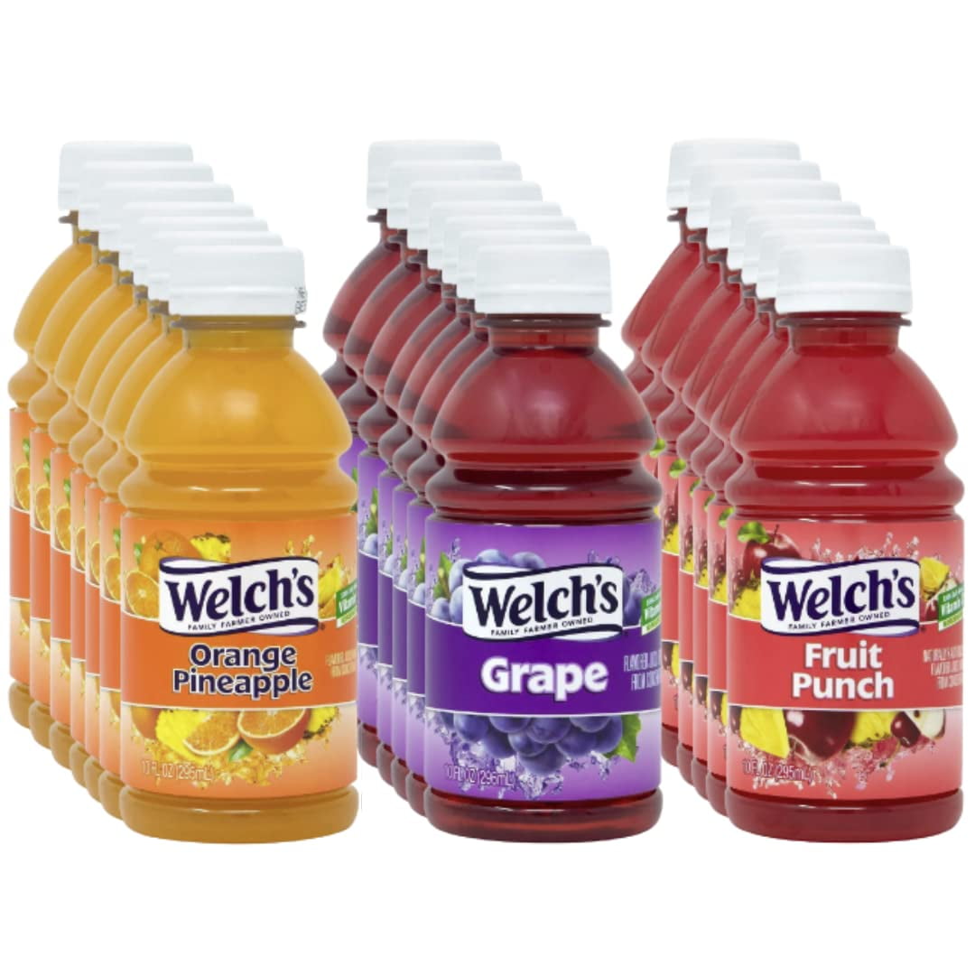 Fruit Juice Variety Pack - Grape, Fruit Punch, and Orange Pineapple ...