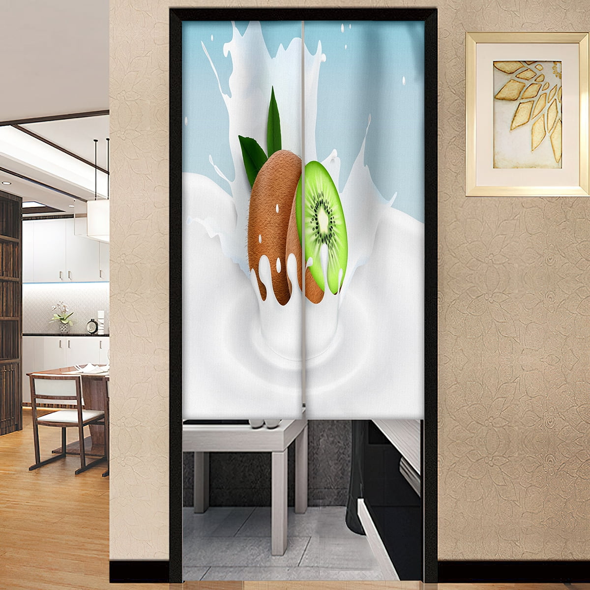 Fruit Kiwi Japanese Door Curtain Woman Man Bedroom Kitchen Partition ...