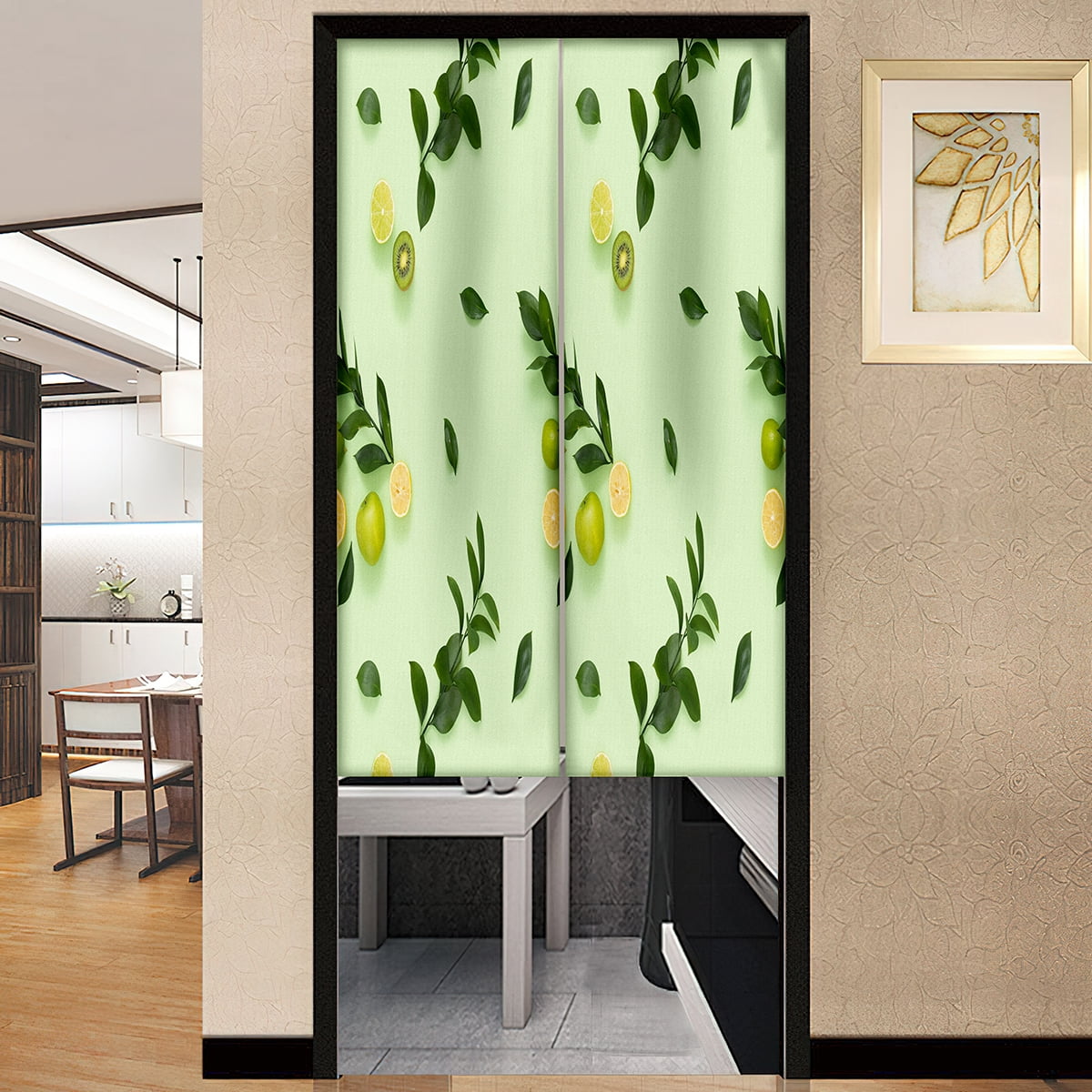 Fruit Kiwi Japanese Door Curtain Woman Man Bedroom Kitchen Partition ...