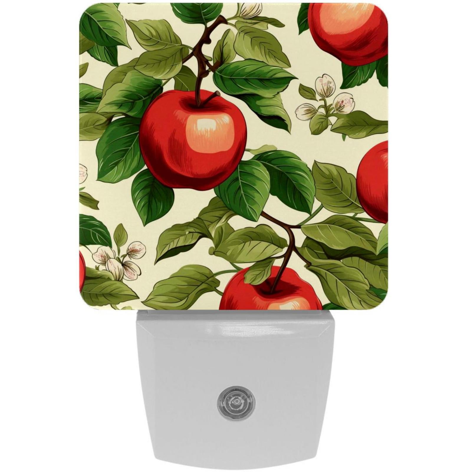Fruit LED Square Night Light - Energy Efficient Plug-in Nightlight with ...