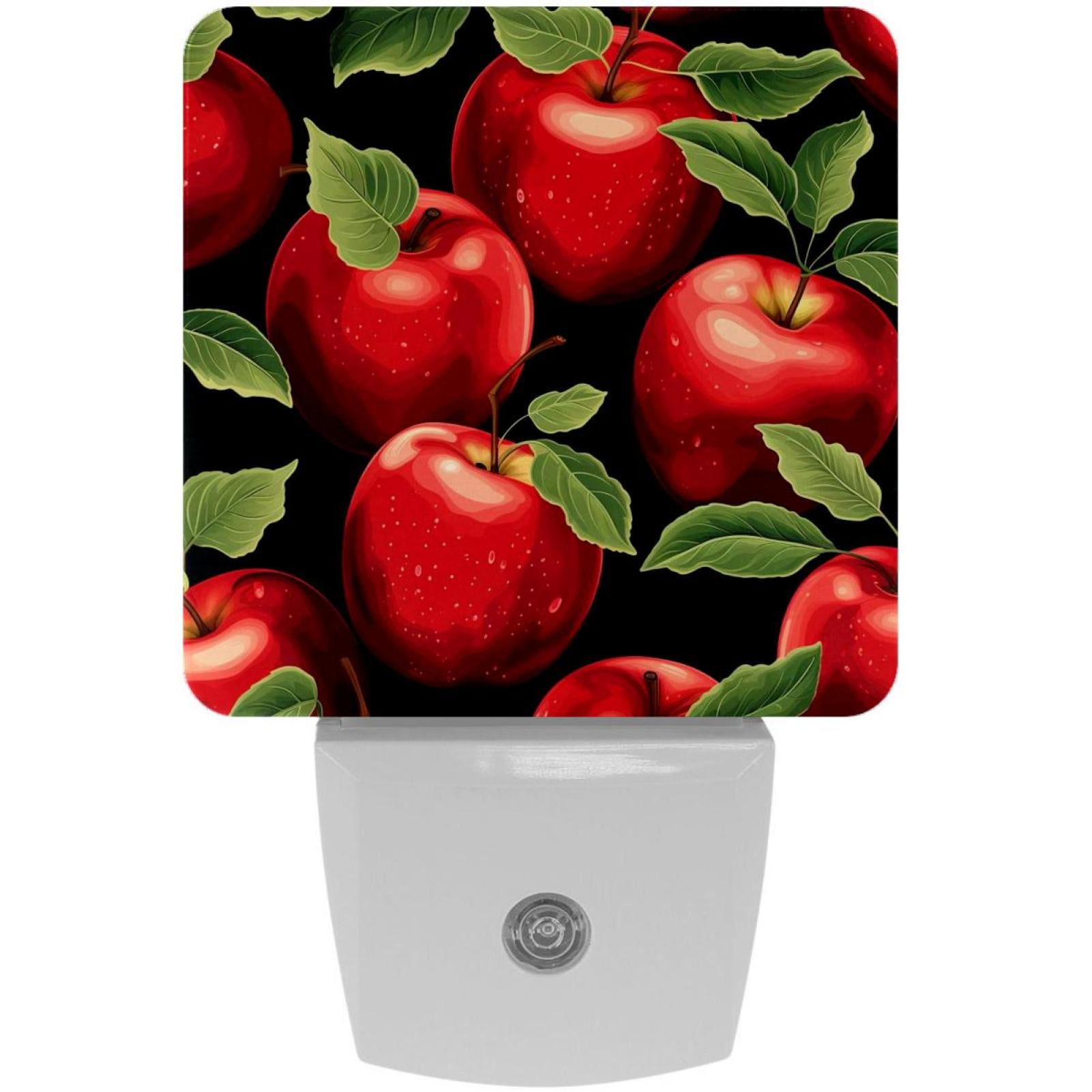 Fruit LED Square Night Lights - Bright and Compact Bedroom or Bathroom ...