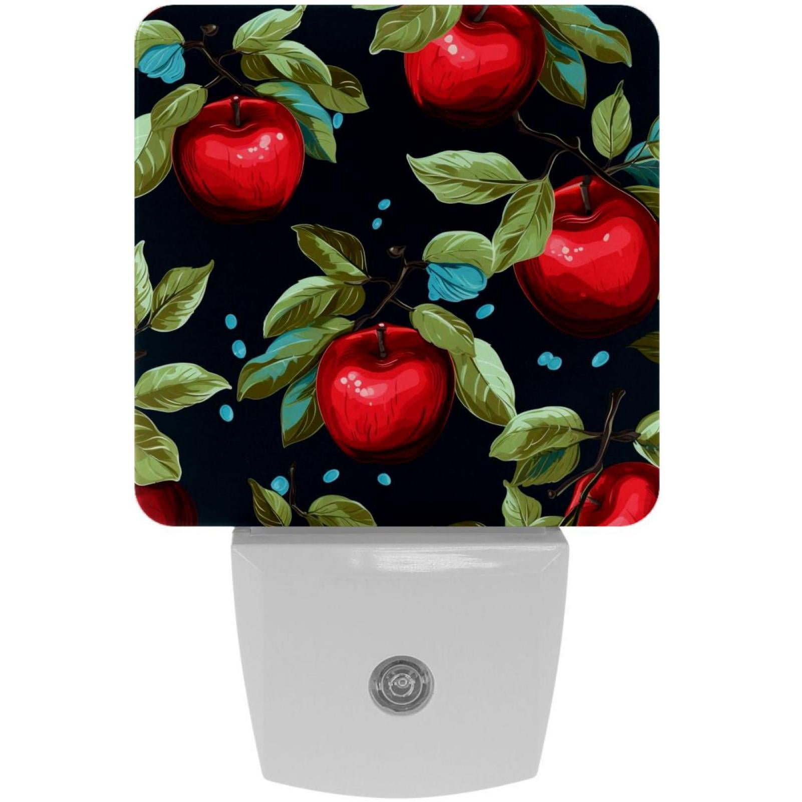 Fruit LED Square Night Lights for Bedroom and Living Room, Decorative ...