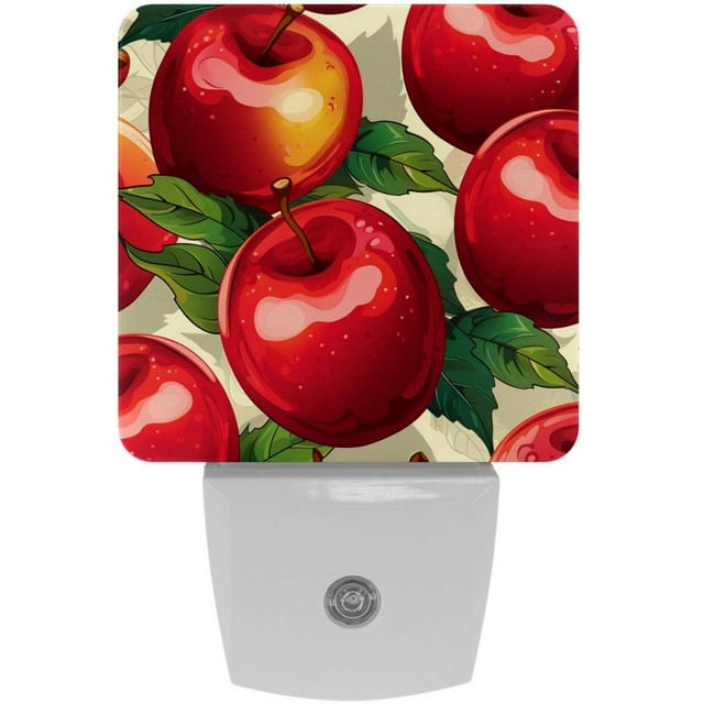 Fruit LED Square Night Lights for Bedroom and Living Room, Decorative ...